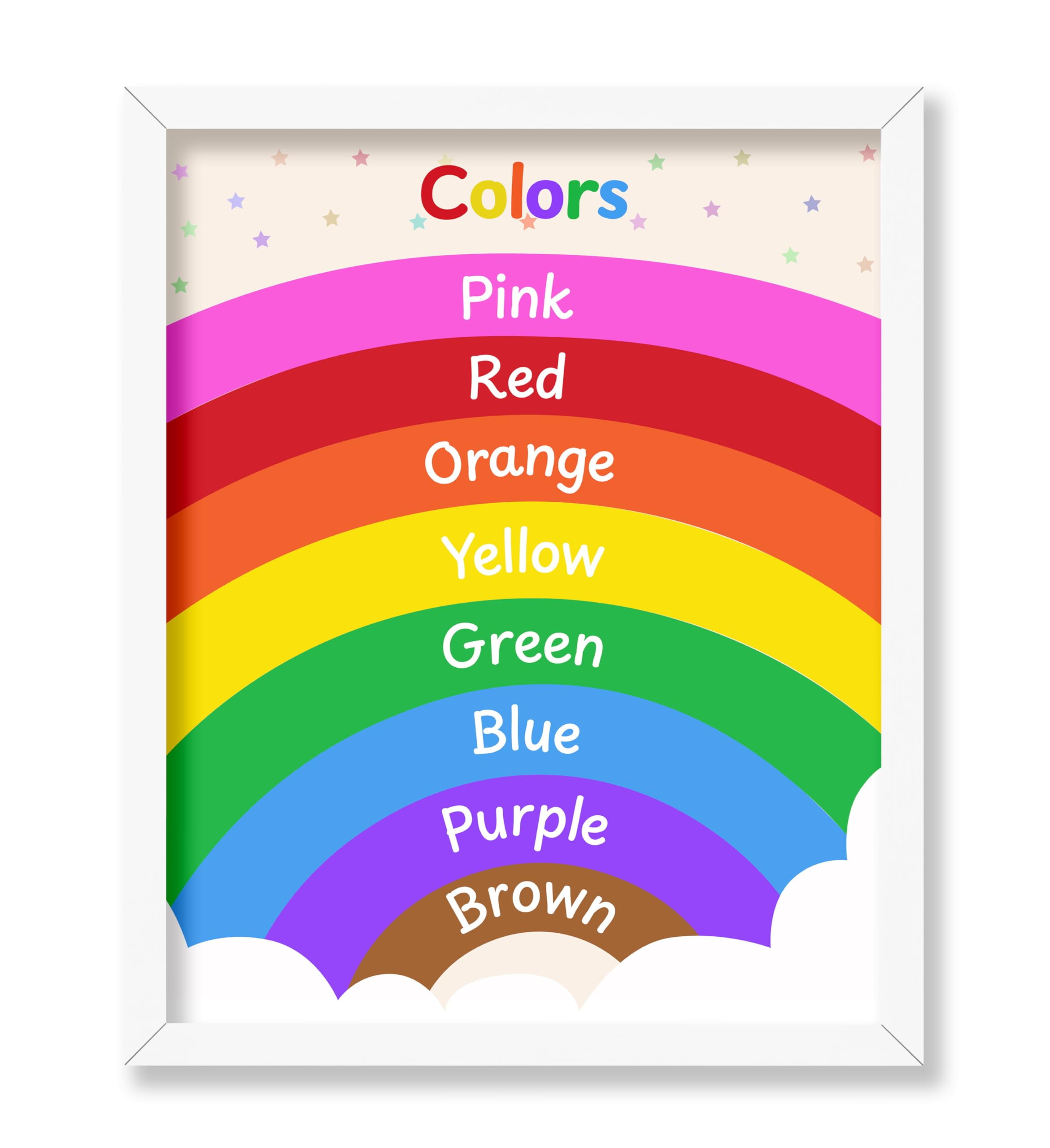 Poster Master Colors Poster - Rainbow Print - Learning Materials Art ...