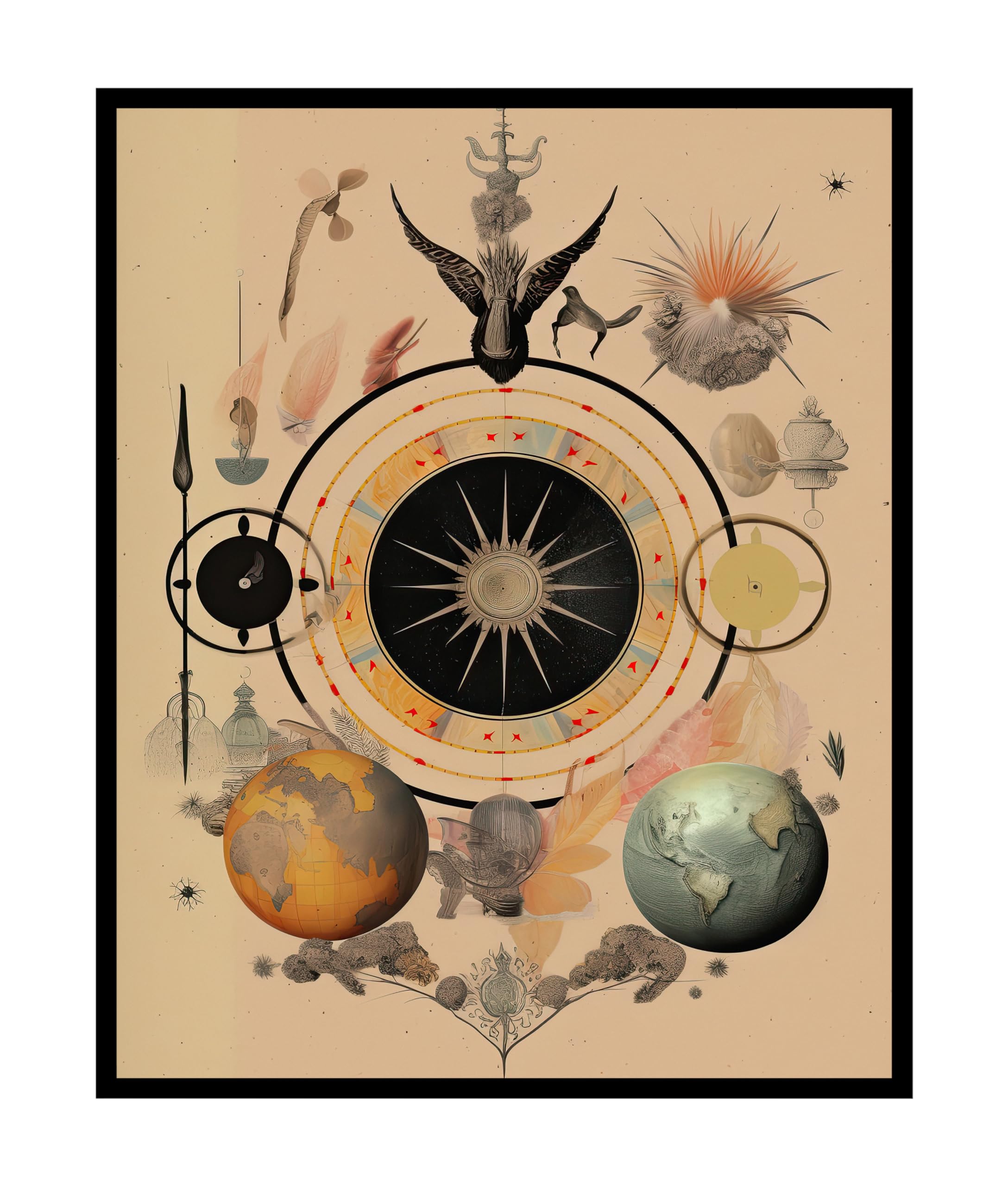 Poster Master Compass Poster - Cosmic Print - Abstract Art - Trippy Art ...