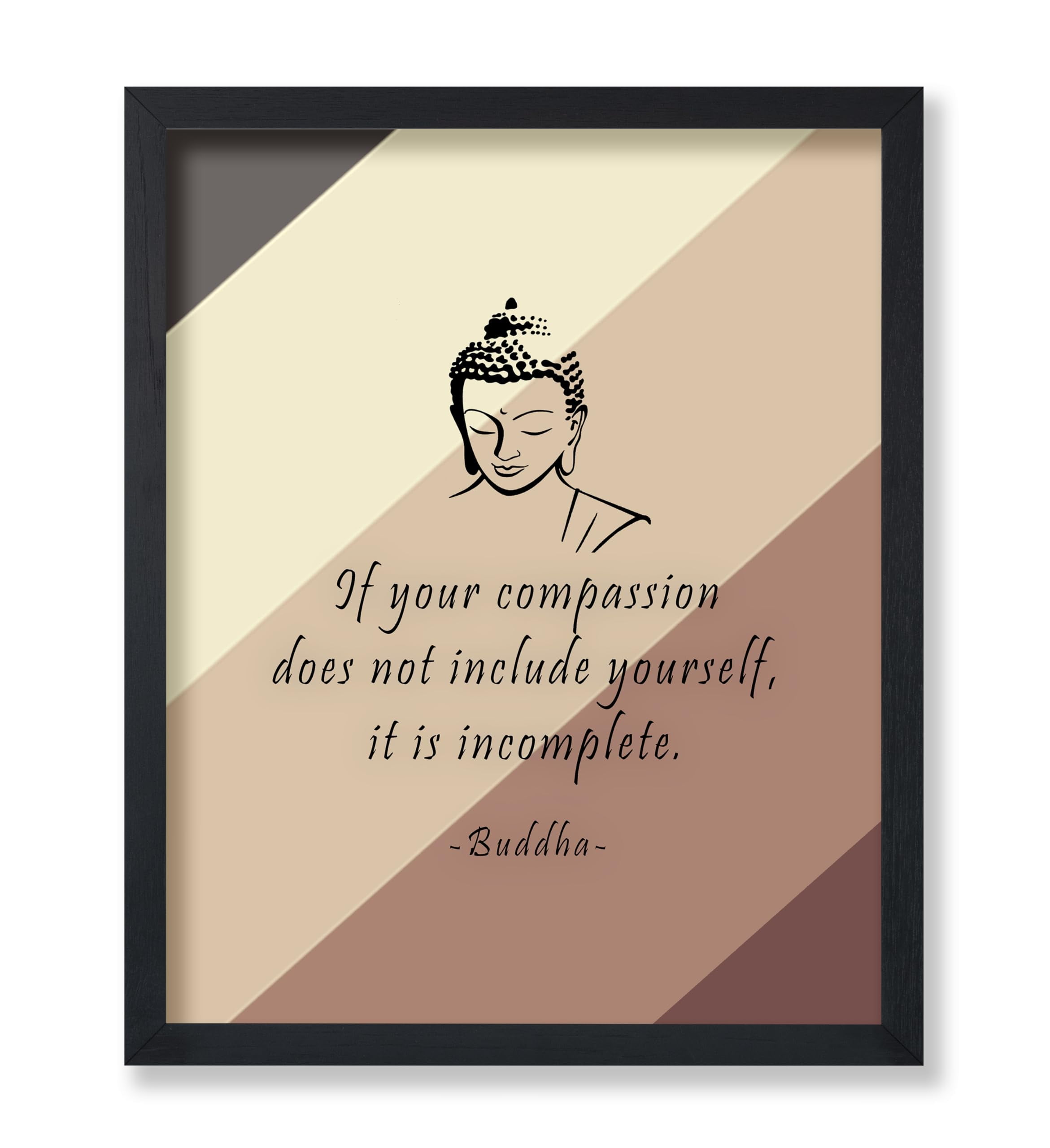 Poster Master Compassion Poster - Buddha Print - Motivational Quotes ...