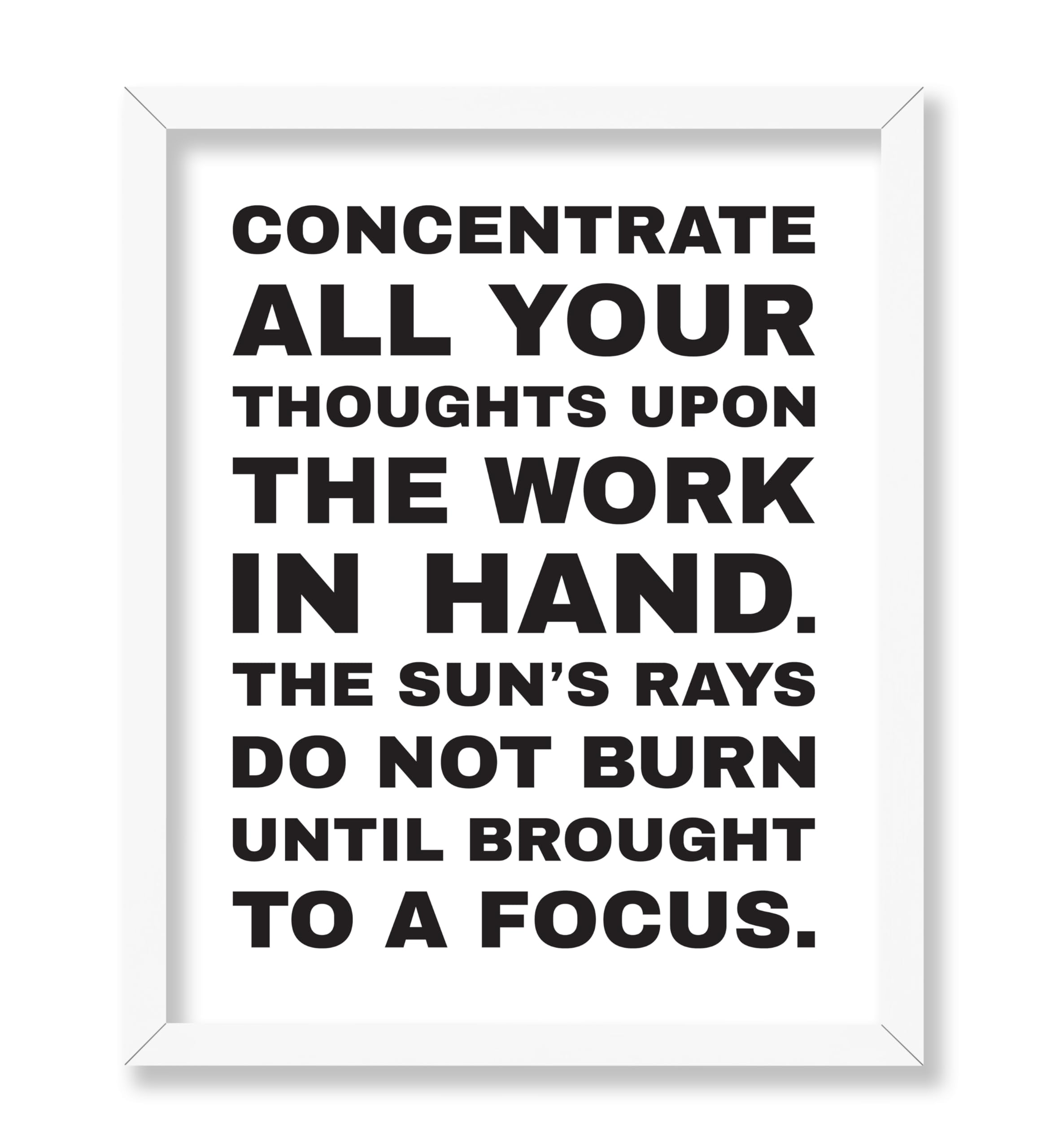 Poster Master Concentrate All Your Thoughts Poster - White ...