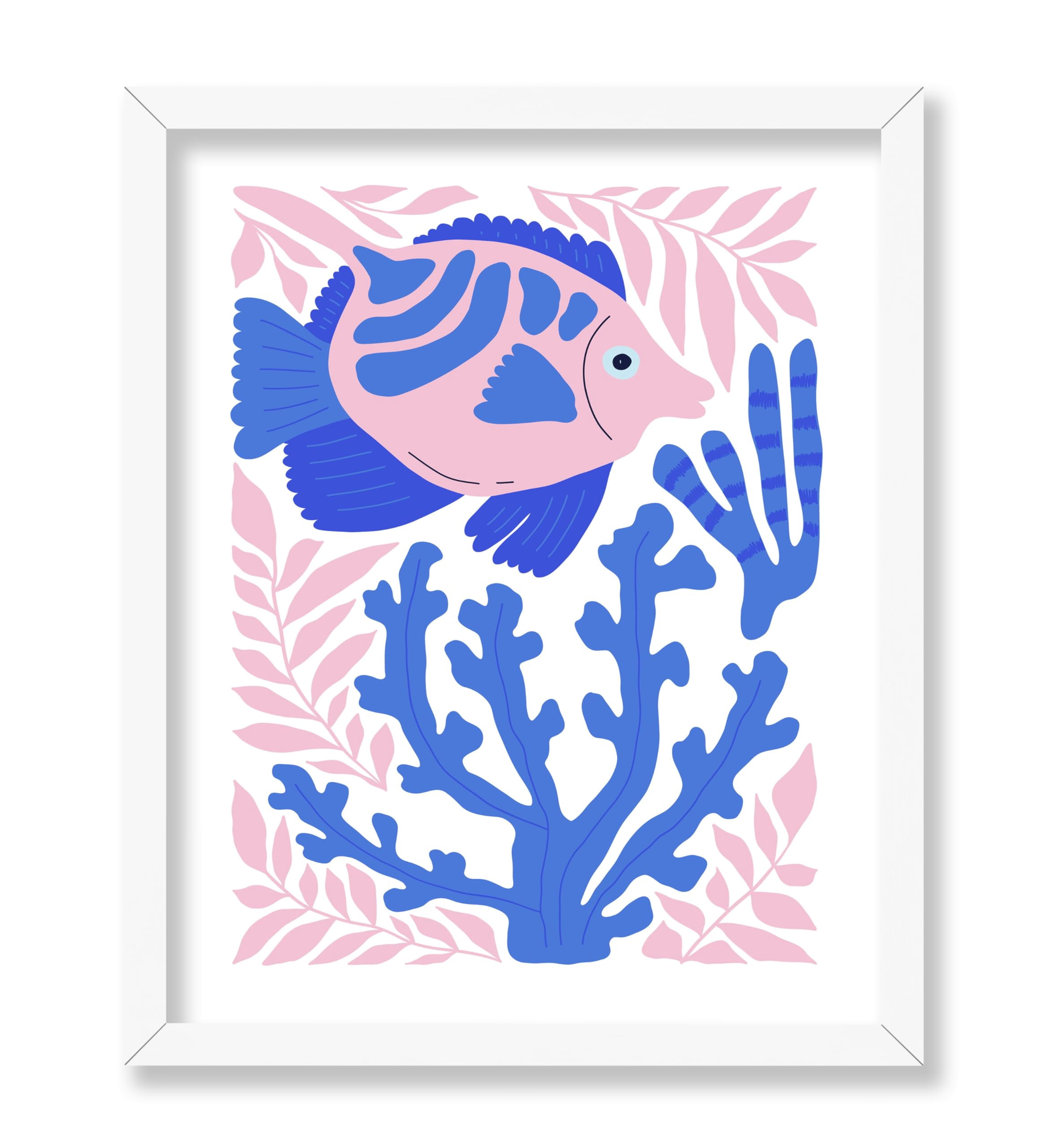 Poster Master Corals Poster - Retro Fish Print - Aquatic Art - Marine ...