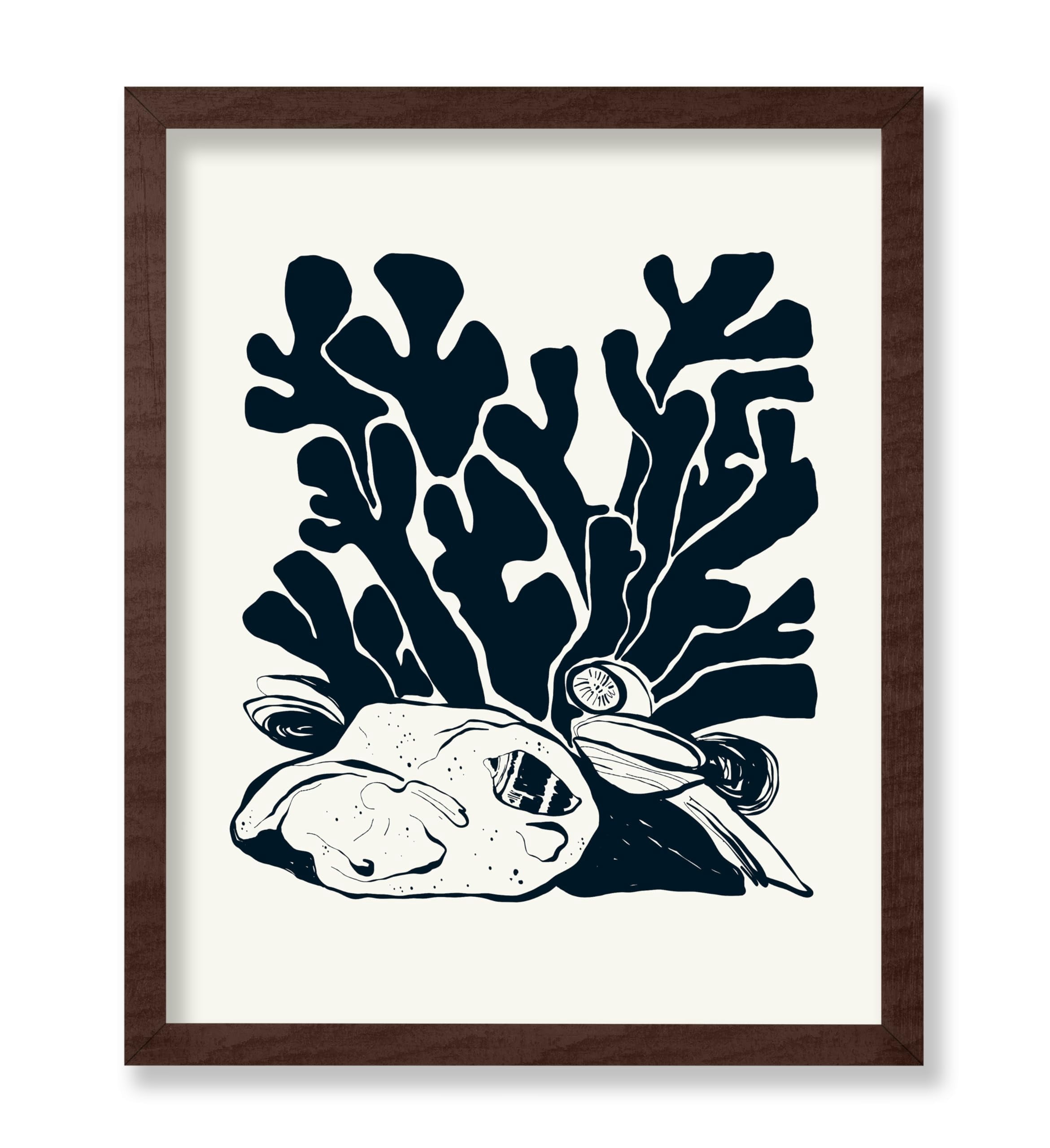 Poster Master Corals Poster - Retro Sea Life Print - Aquatic Art ...