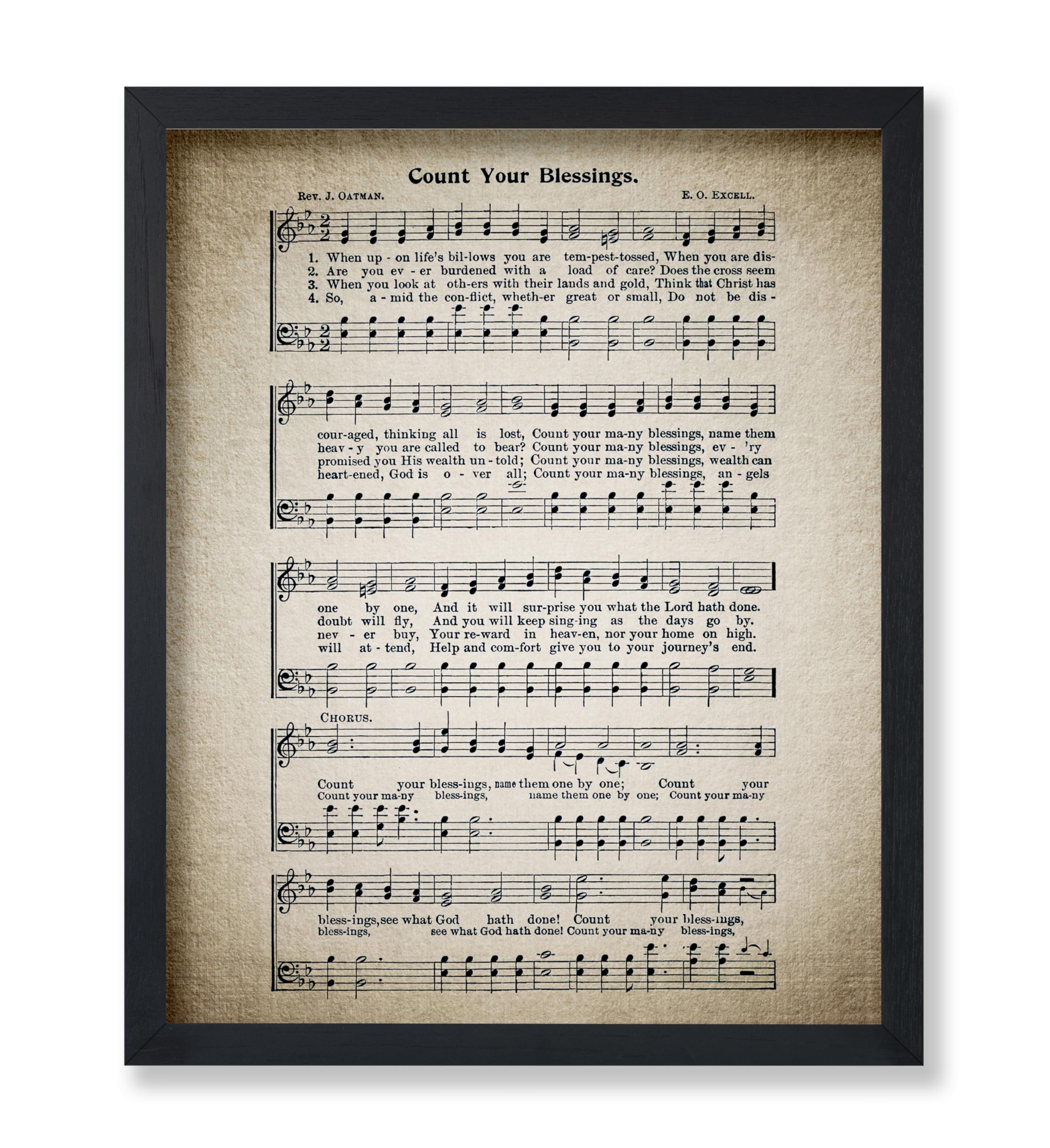 Poster Master Count Your Blessings Poster - Hymnal Sheet Print - Sheet ...