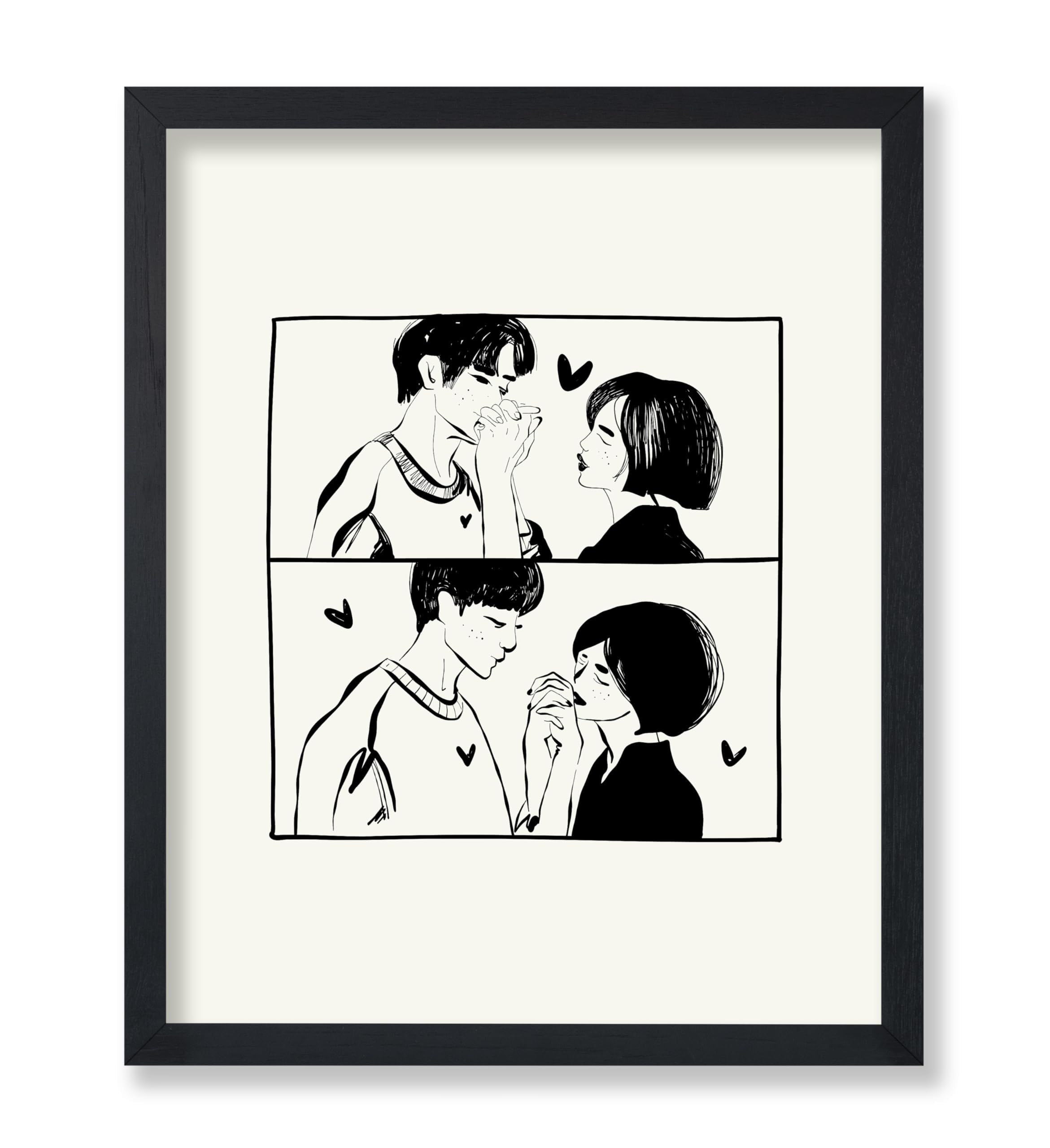 Poster Master Couple Poster - Retro Love Print - Valentine's Day Art ...
