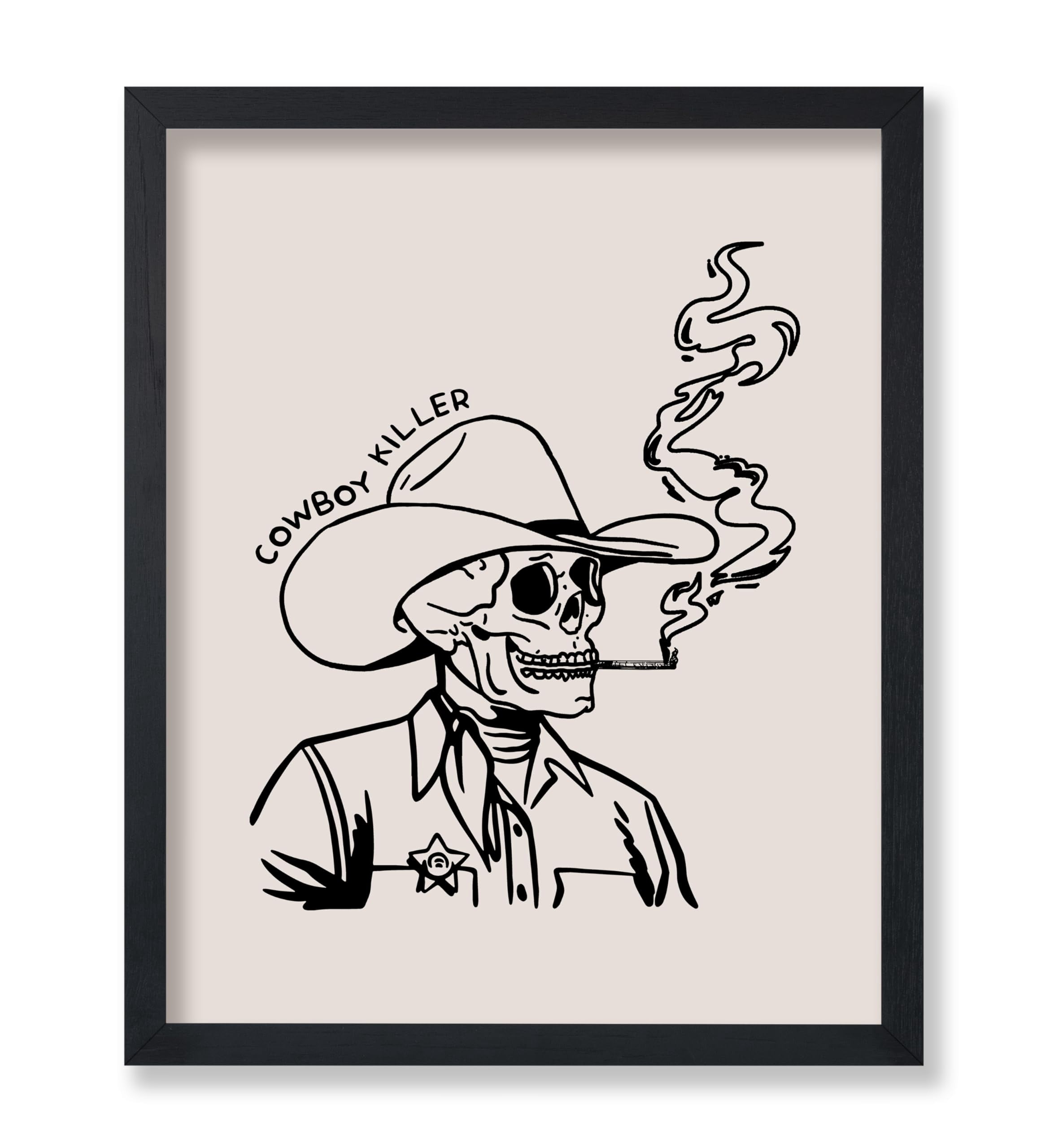 Poster Master Cowboy Killer Poster - Retro Cowboy Print - Western Art ...