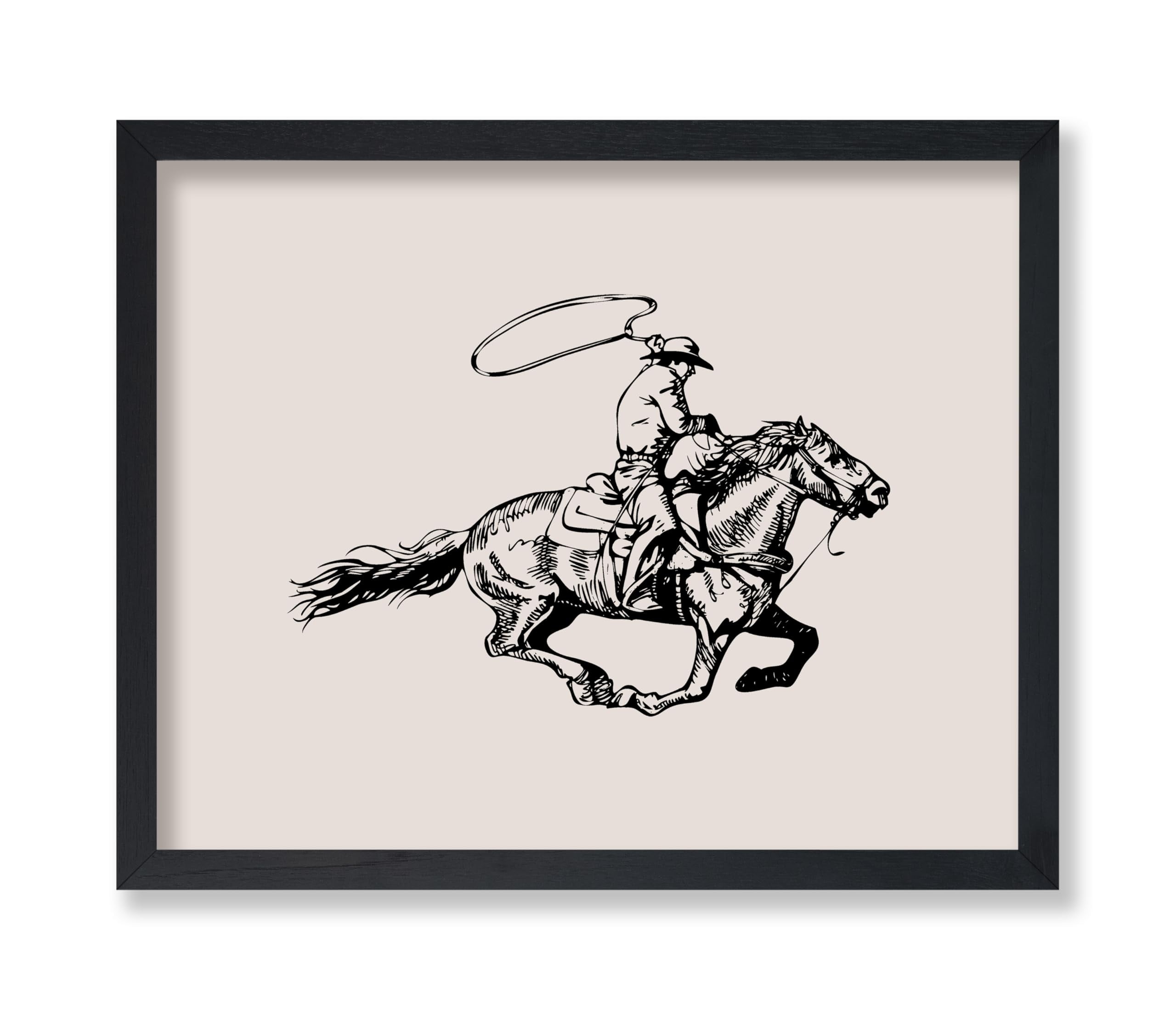 Poster Master Cowboy With Lasso Poster - Retro Cowboy Print - Western ...