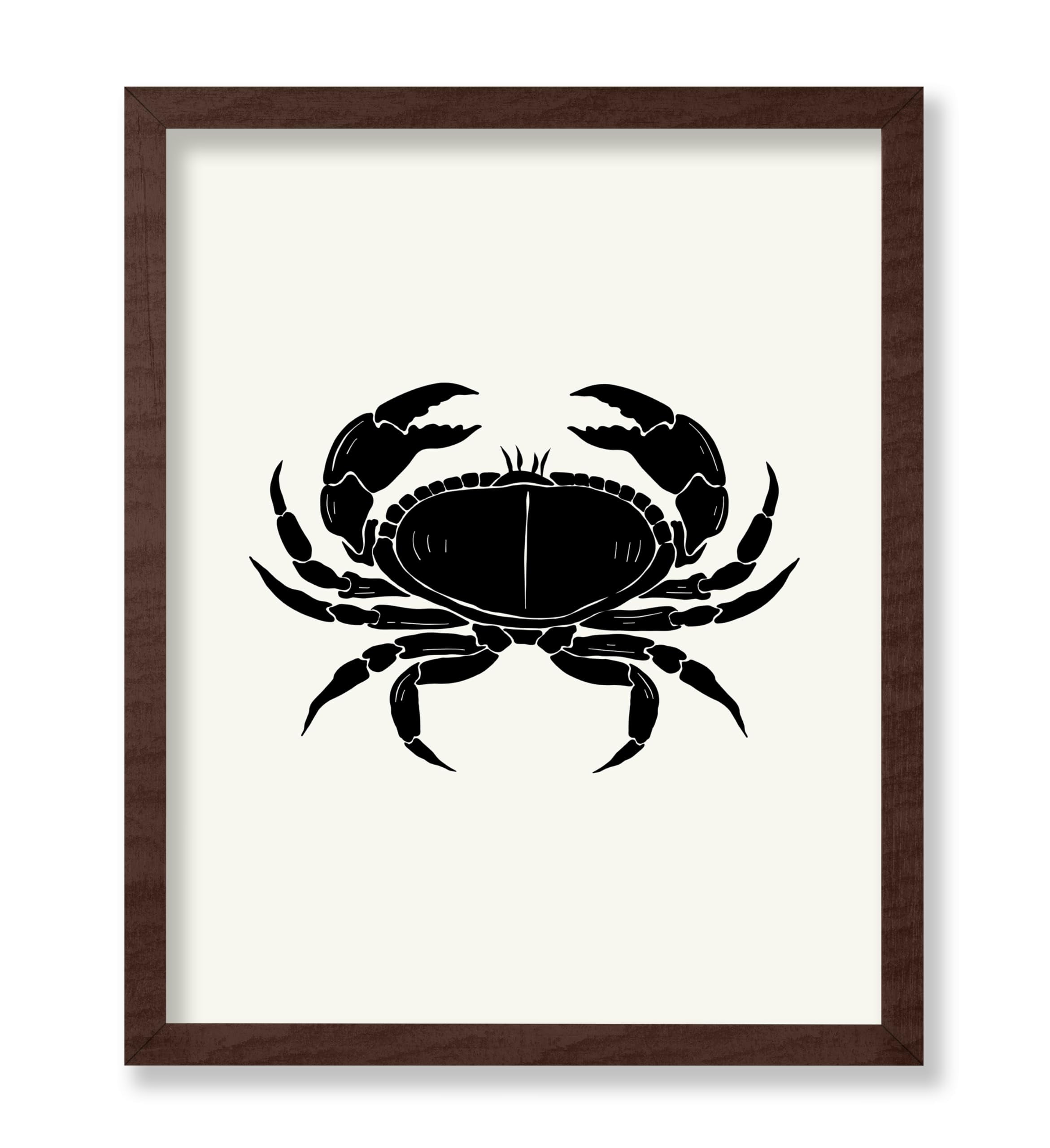 Poster Master Crab Poster - Retro Aquatic Print - Marine Life Art ...