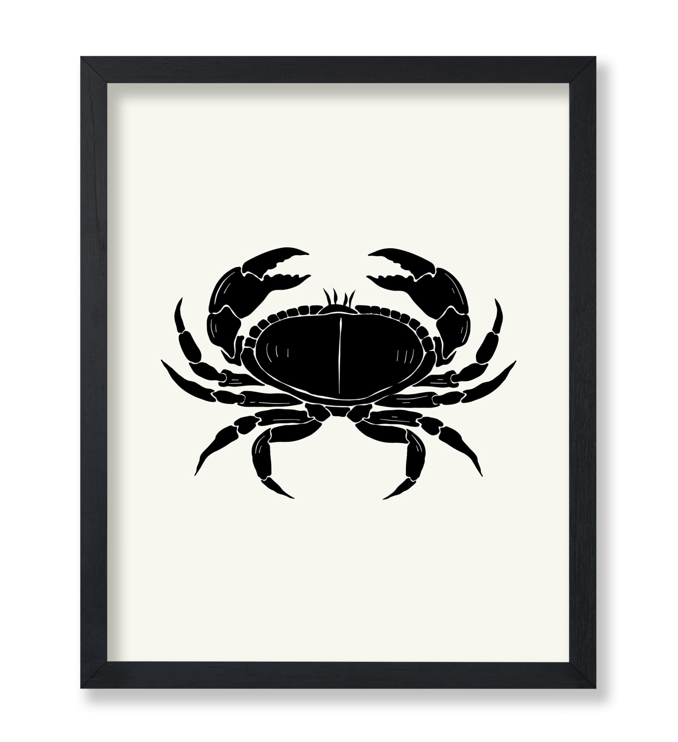 Poster Master Crab Poster - Retro Aquatic Print - Marine Life Art ...