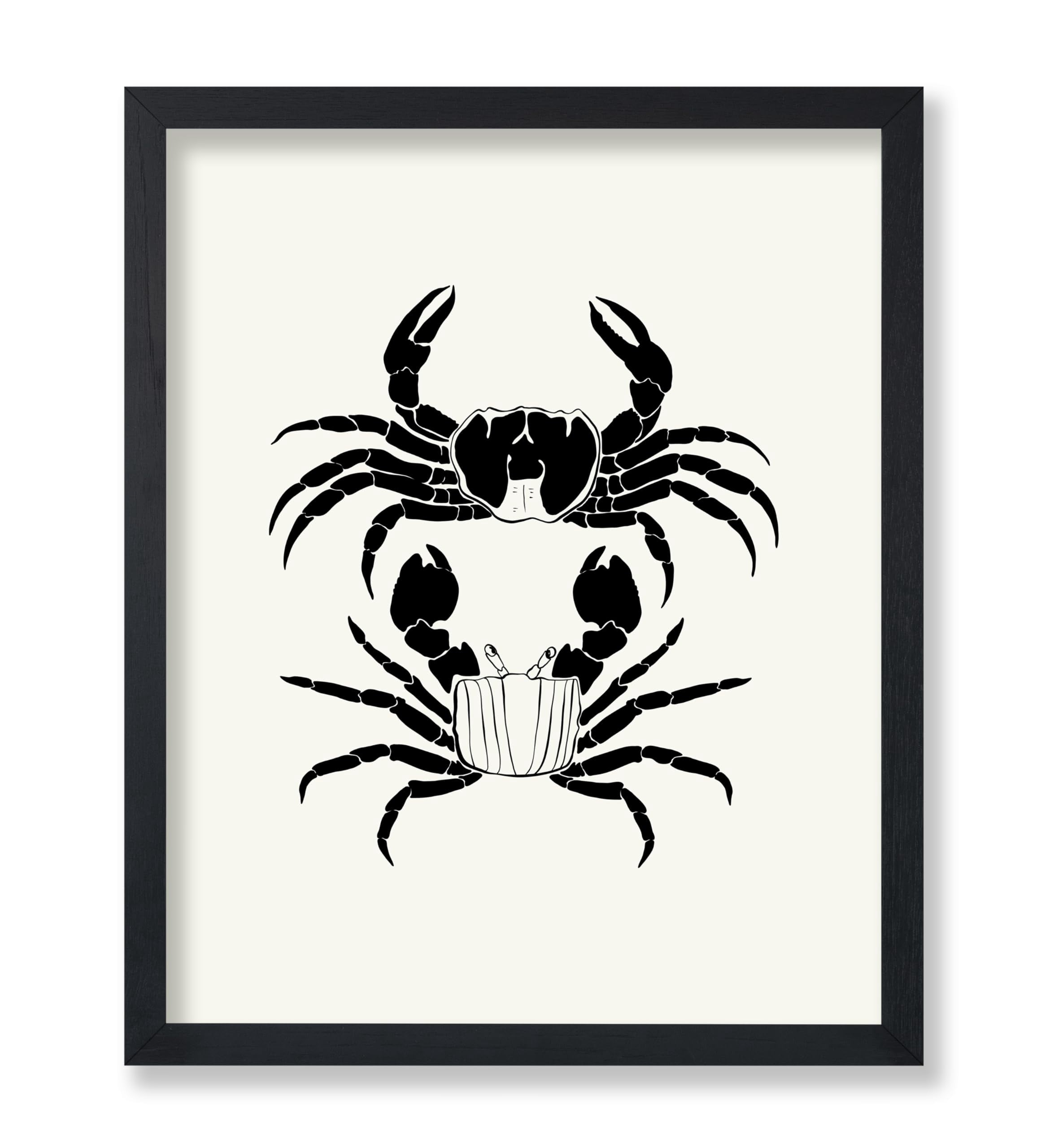 Poster Master Crab Poster - Retro Marine Life Print - Aquatic Art ...