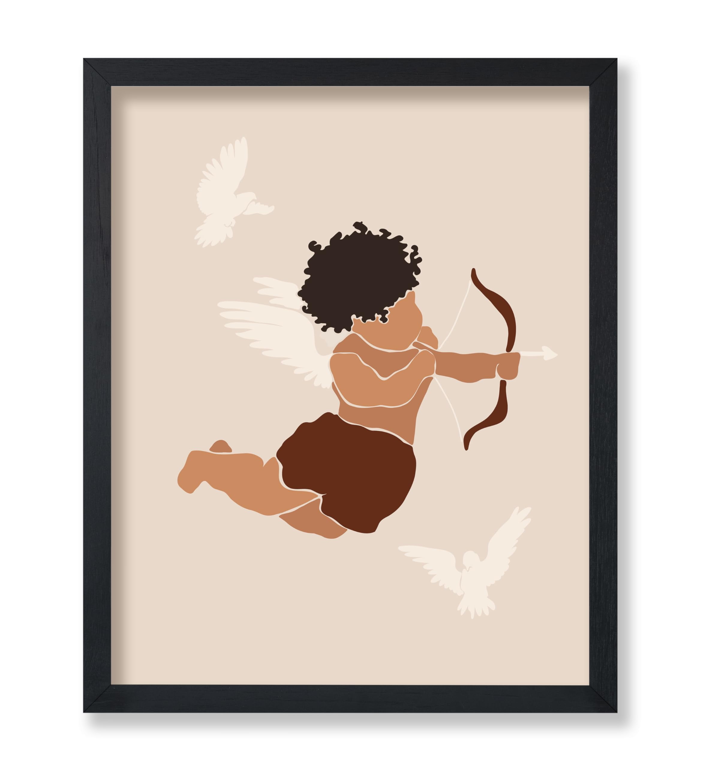 Poster Master Cupid Poster - Retro Faceless Print - Bird Art - African ...