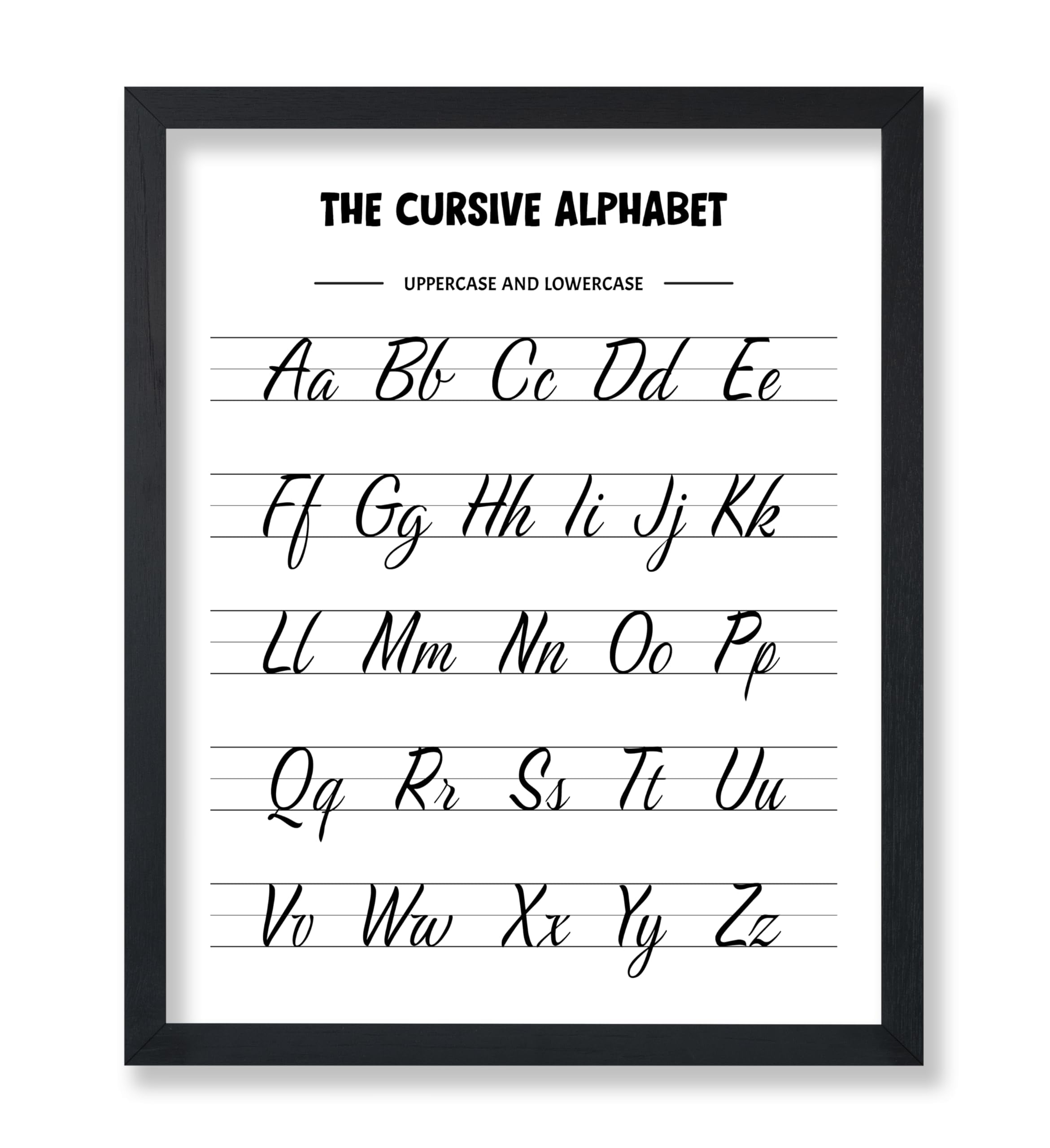 Poster Master The Cursive Alphabet Poster - Cursive Handwriting Print ...