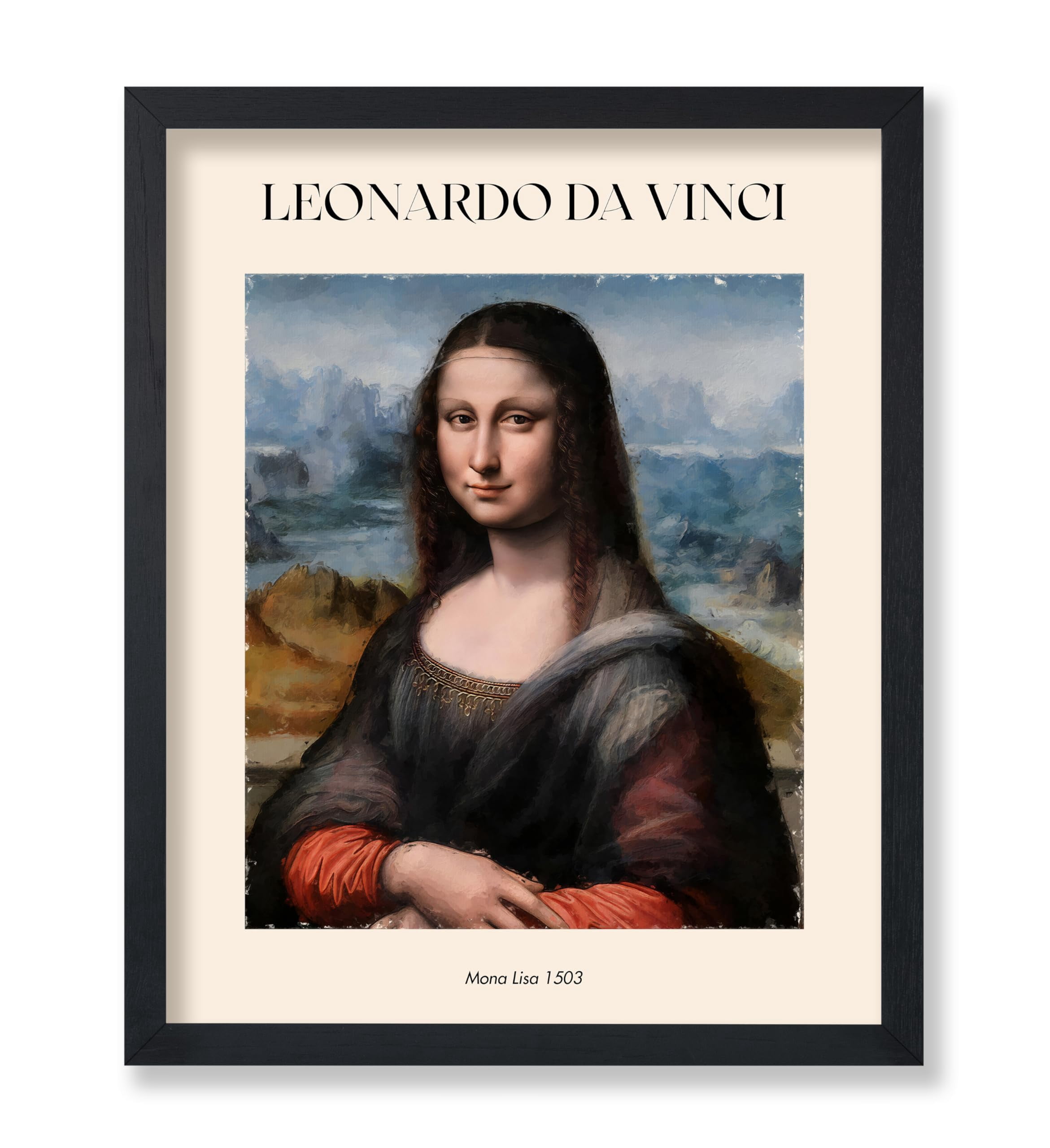Poster Master Da Vinci Poster - Mona Lisa Print - Baroque Art - Italian ...