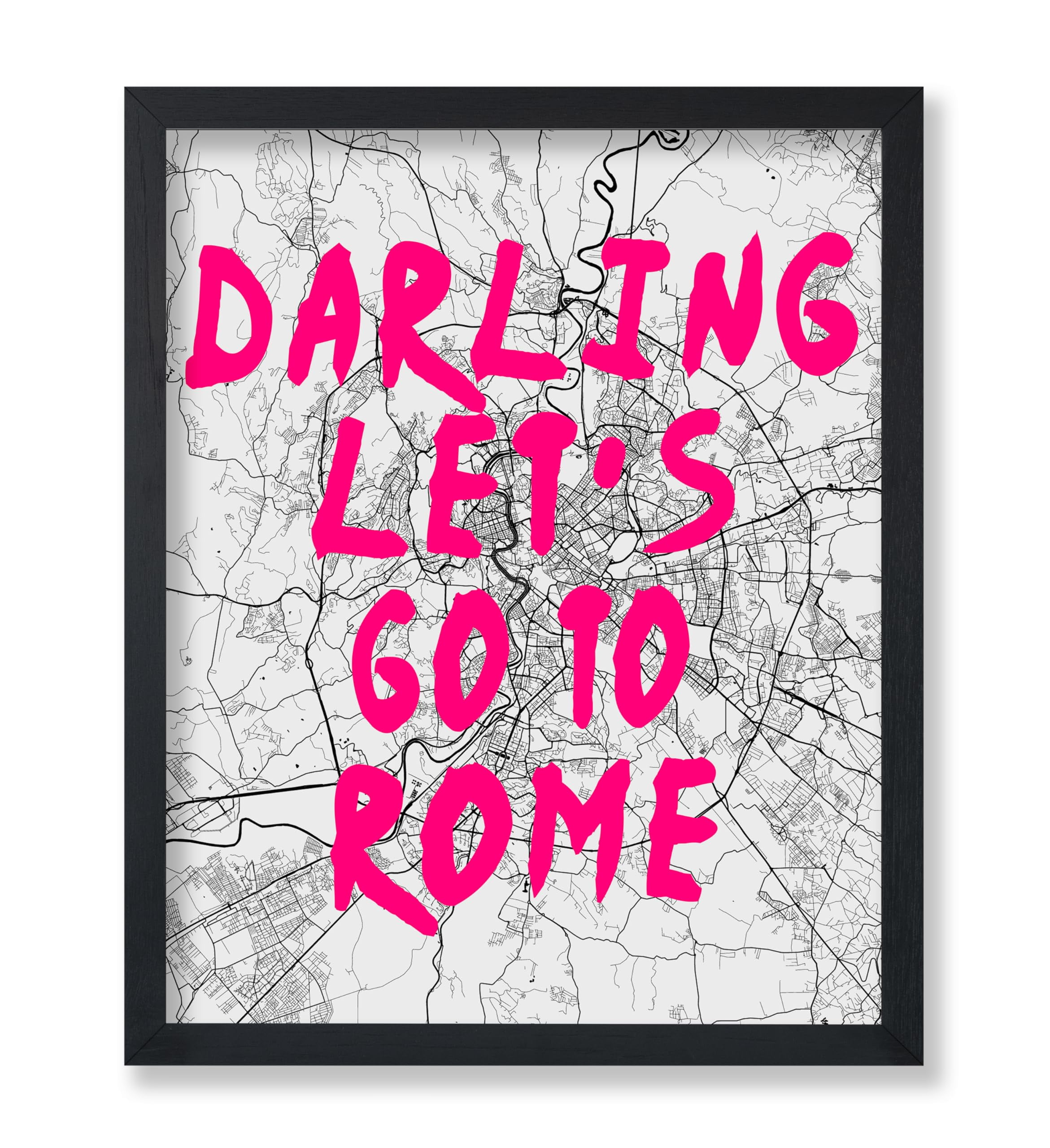Poster Master Darling Let's Go To Rome Poster - Rome Print - Italy Art ...