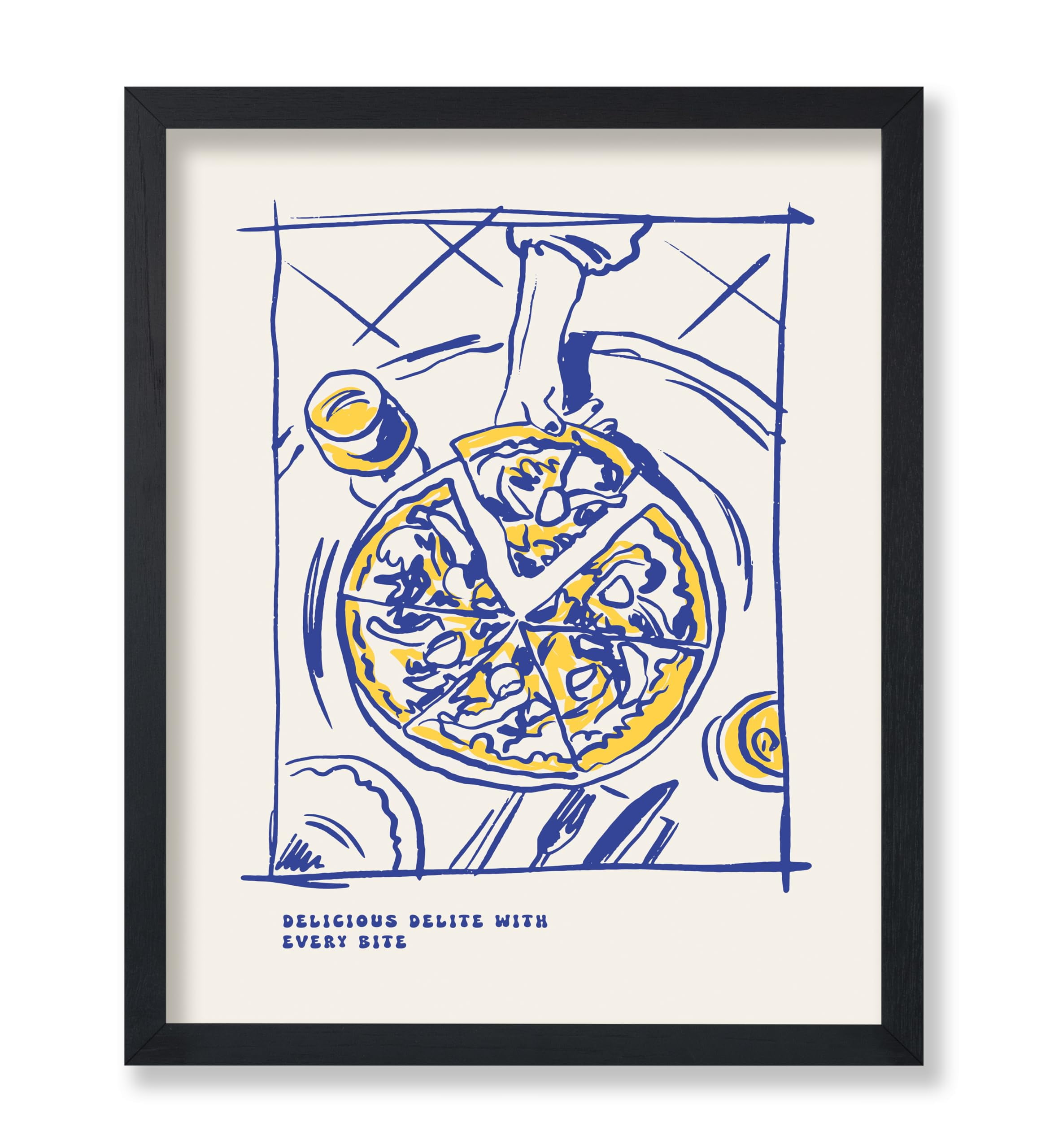 Poster Master Delicious Delite With Every Bite Poster - Retro Pizza ...