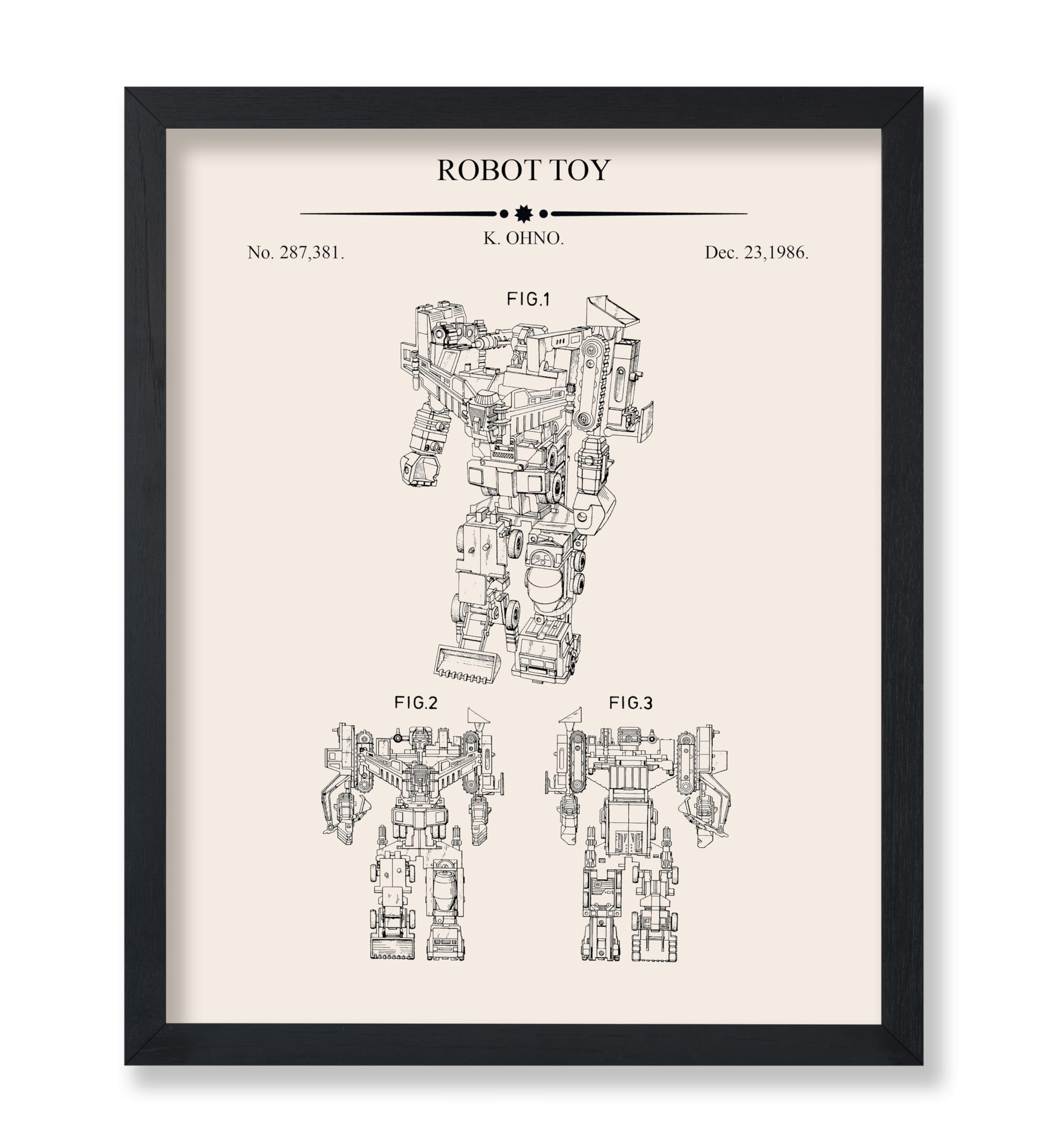 Poster Master Devastator Robot Blueprint Poster - Transforming Robot ...