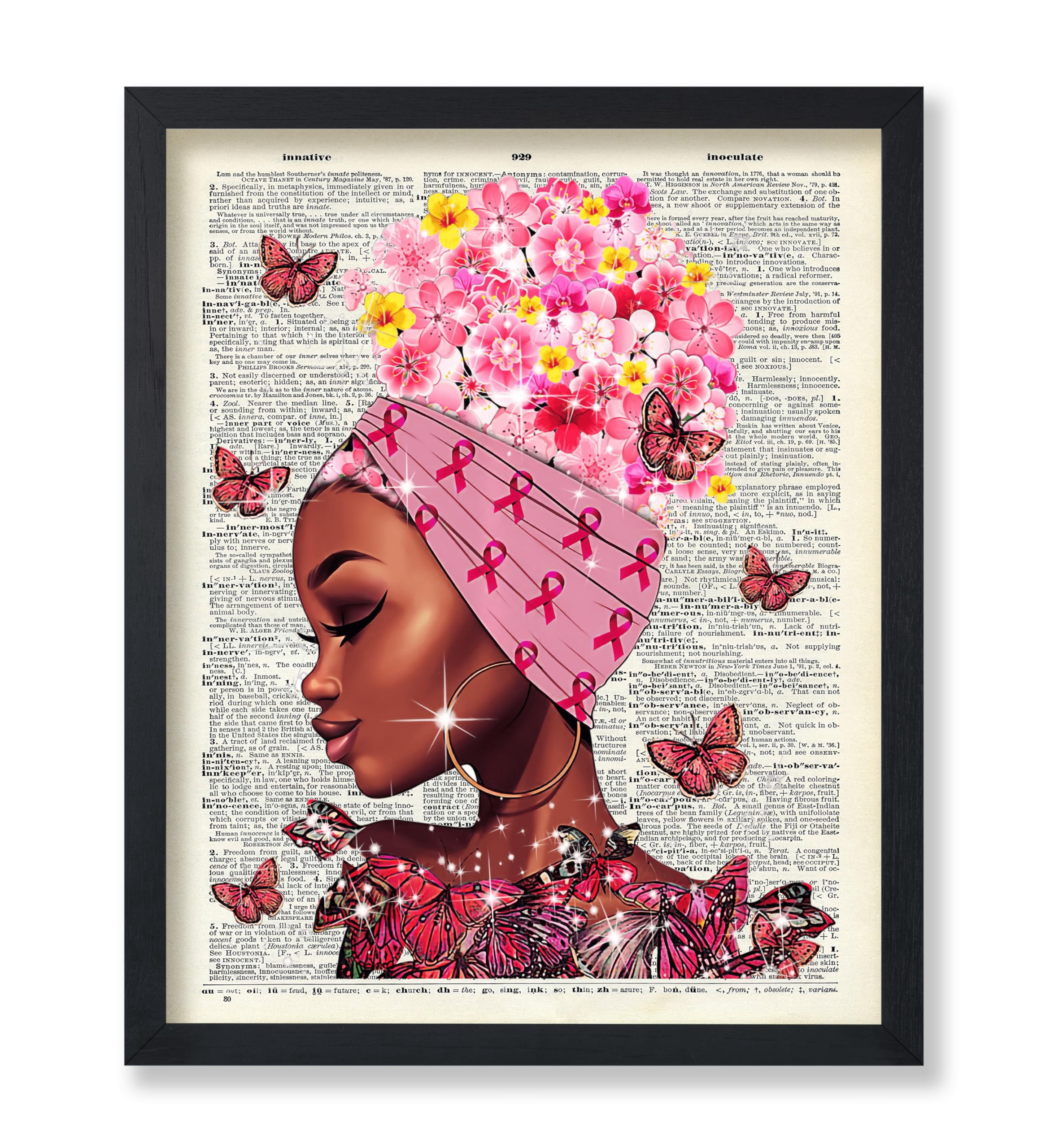 Poster Master Dictionary Art Poster - African American Woman Print ...