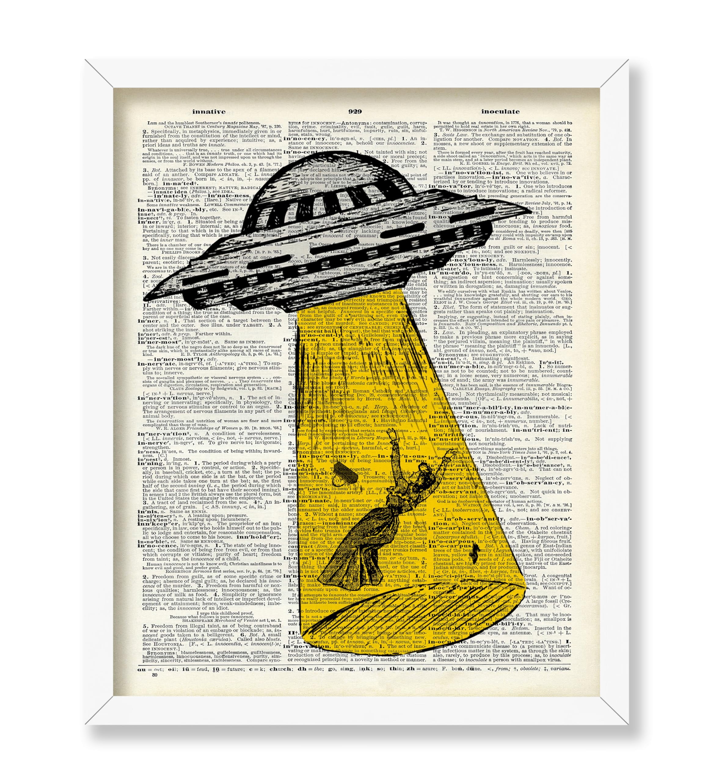 Poster Master Dictionary Art Poster - Alien Abduction Print - UFO Art ...