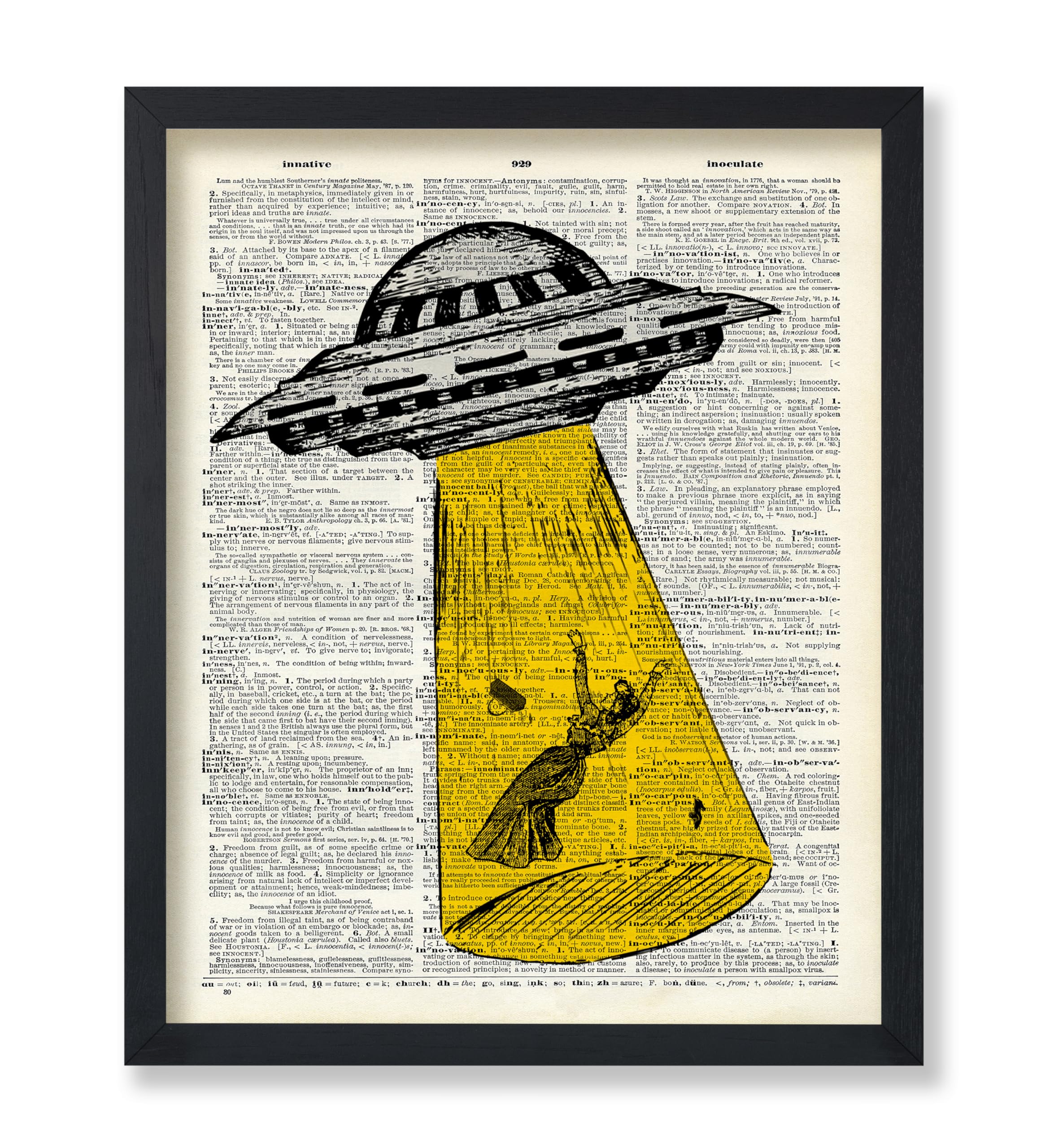 Poster Master Dictionary Art Poster - Alien Abduction Print - UFO Art ...
