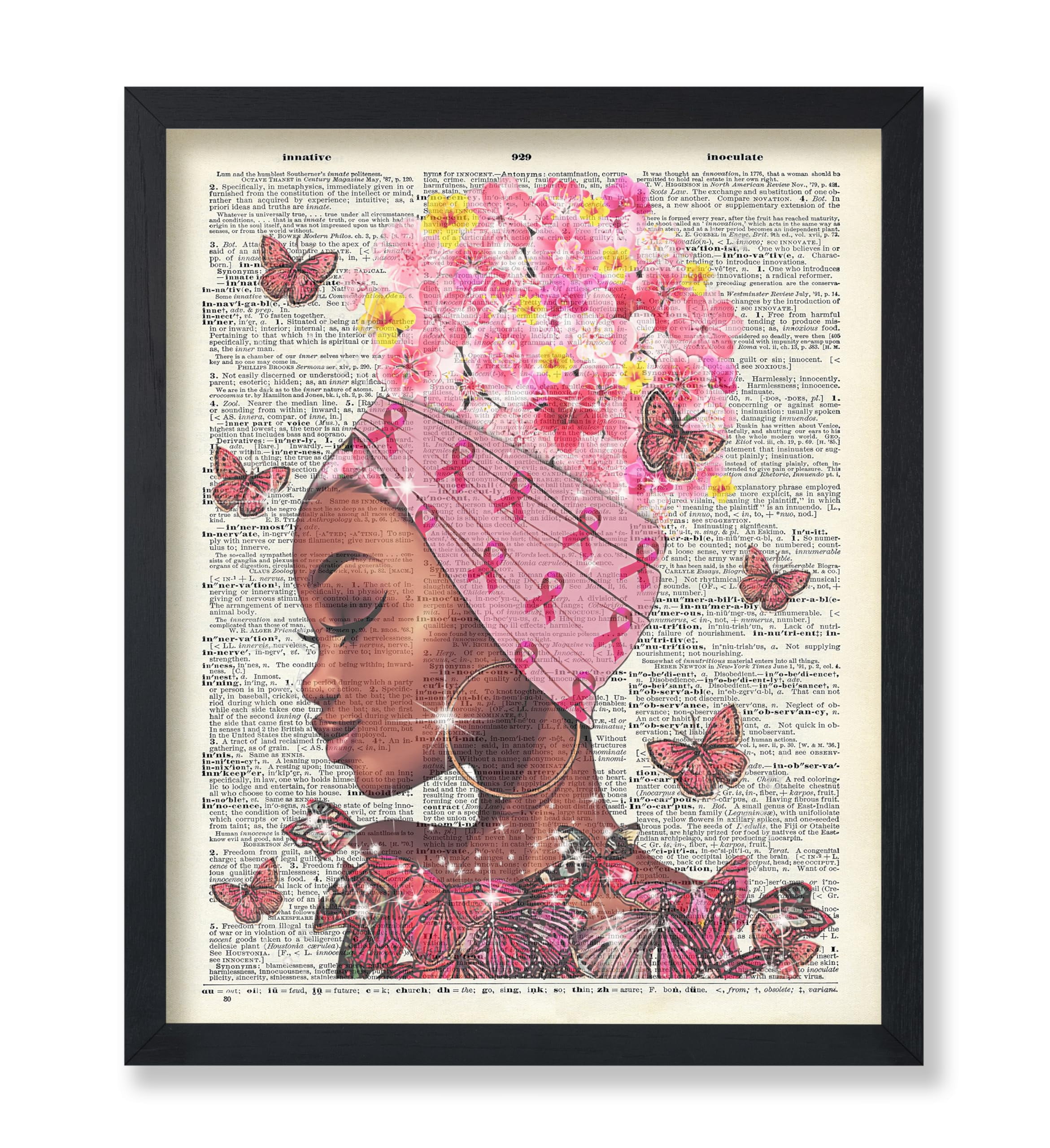 Poster Master Dictionary Art Poster - Breast Cancer Awareness Print ...