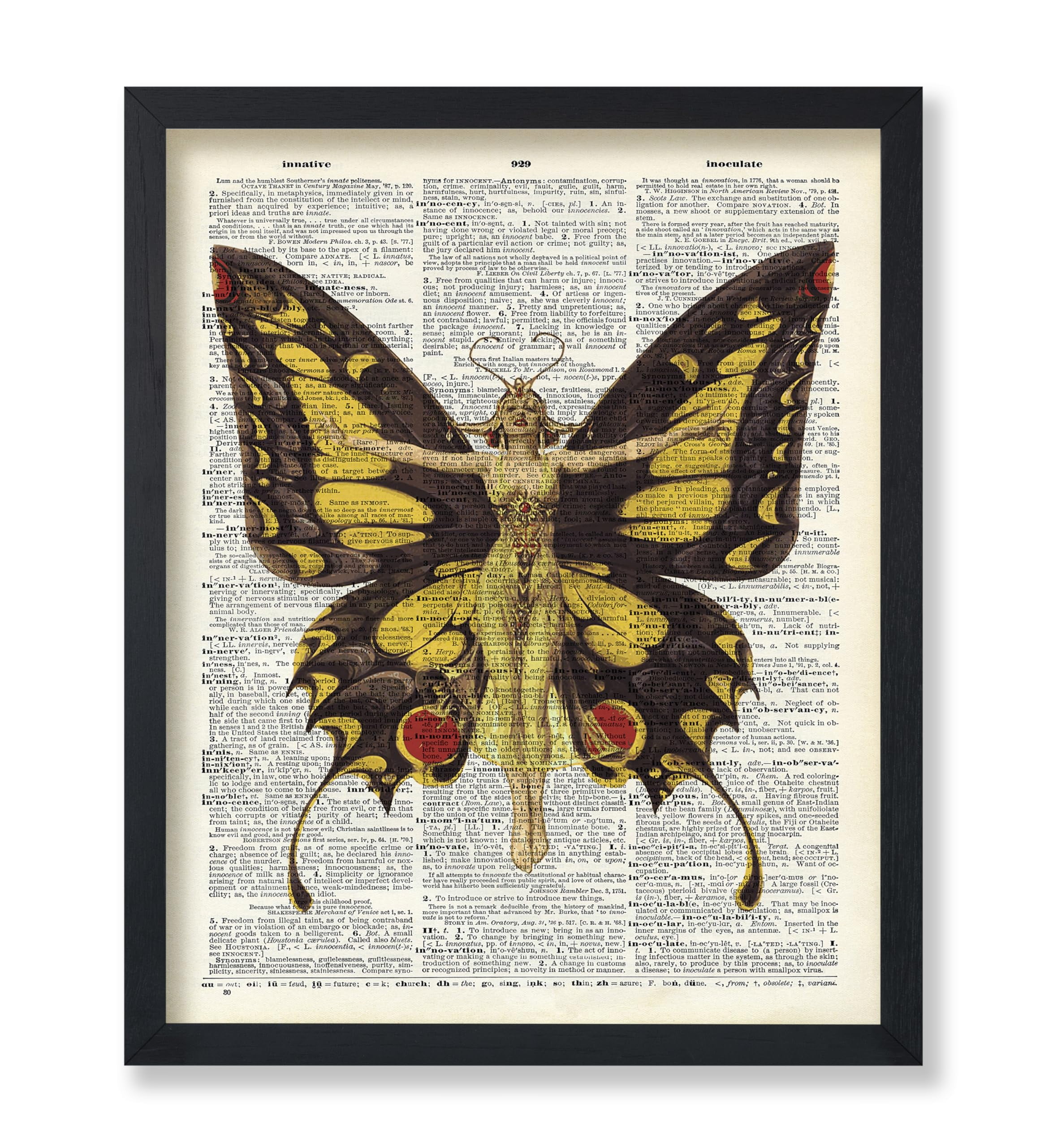 Poster Master Dictionary Art Poster - Butterfly Fairy Print - Butterfly ...