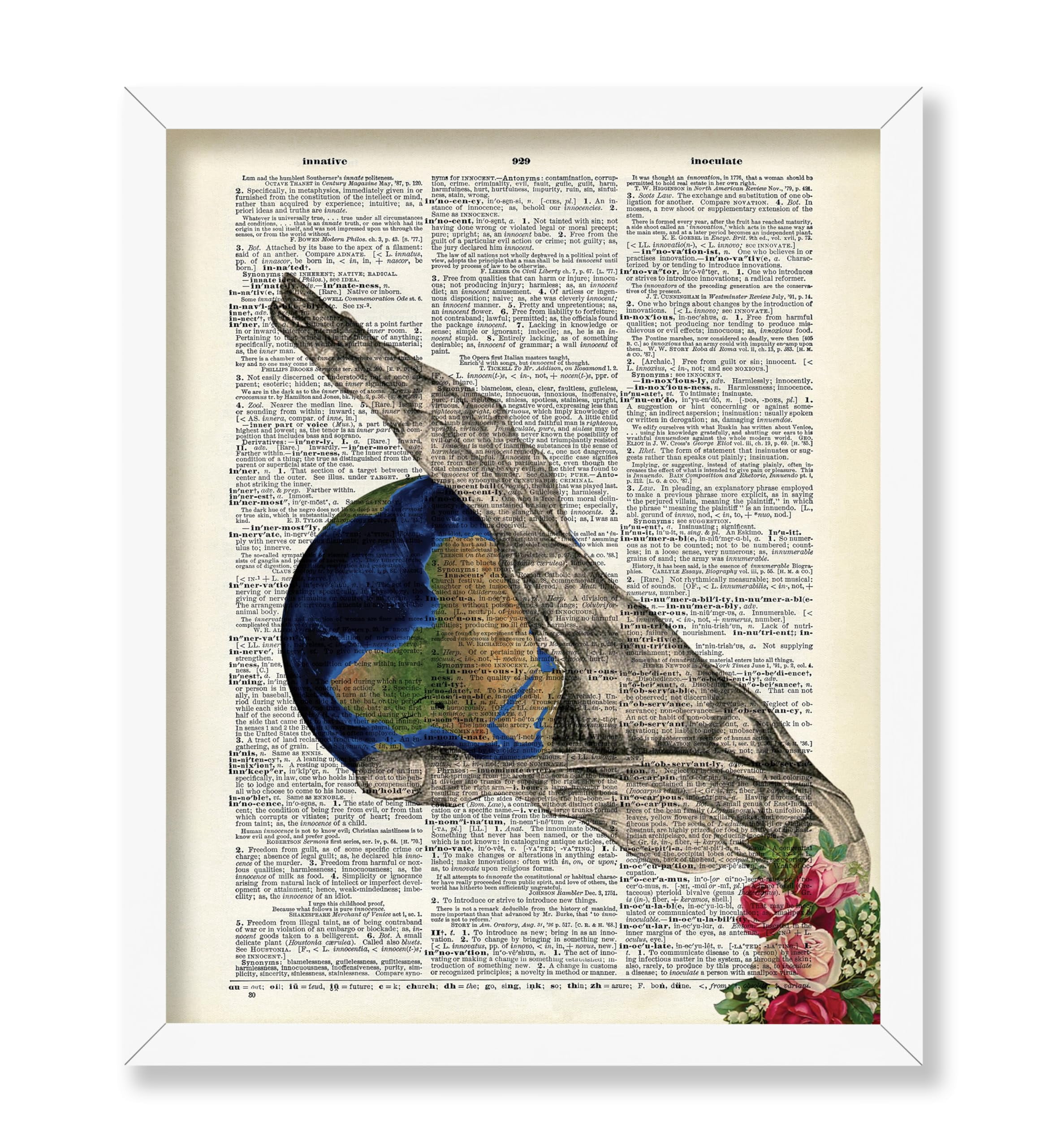 Poster Master Dictionary Art Poster - Earth in Palm of Hand Print ...