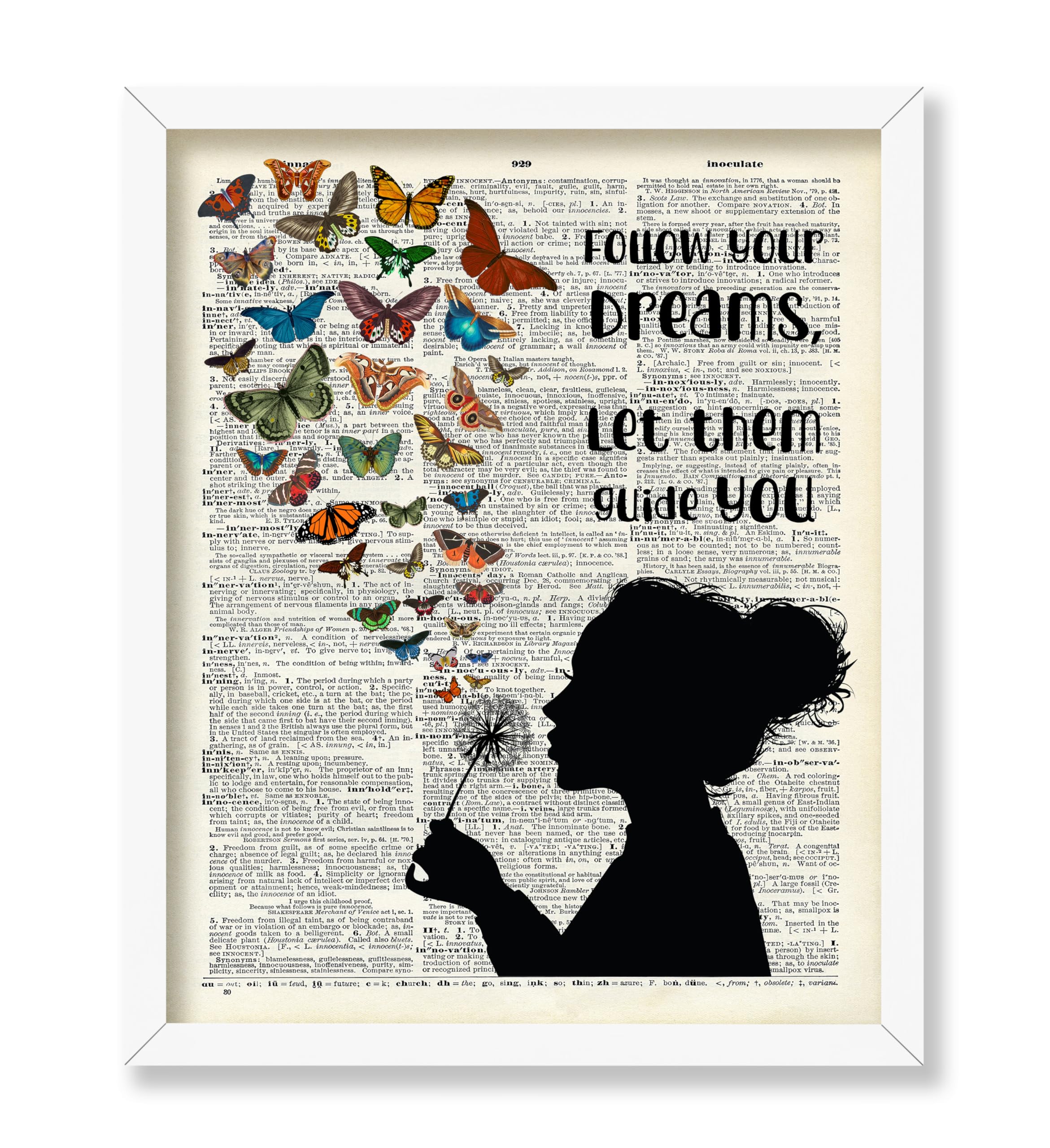 Poster Master Dictionary Art Poster - Follow Your Dreams Print ...