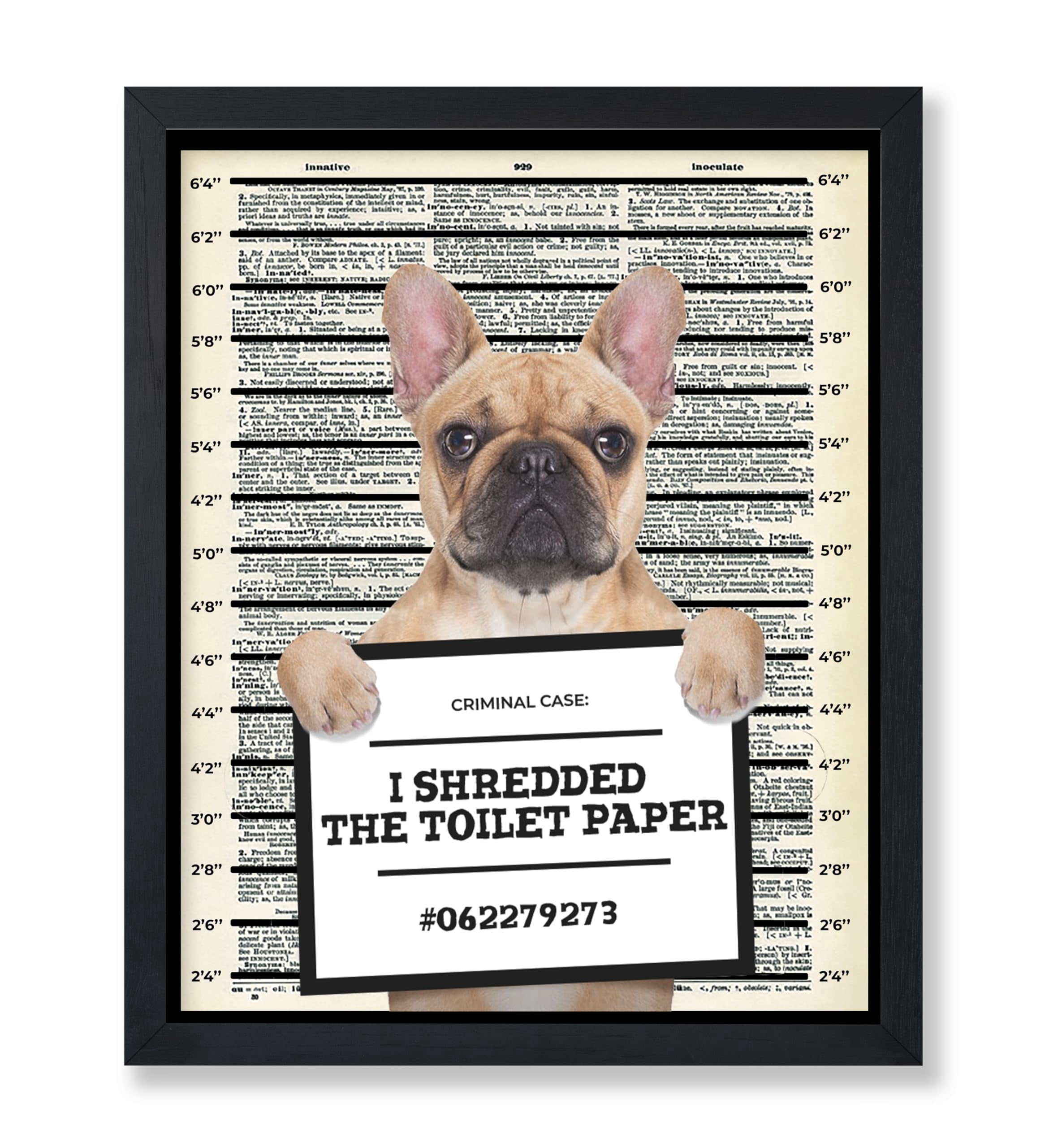 Poster Master Dictionary Art Poster - I Shredded the Toilet Paper Print ...