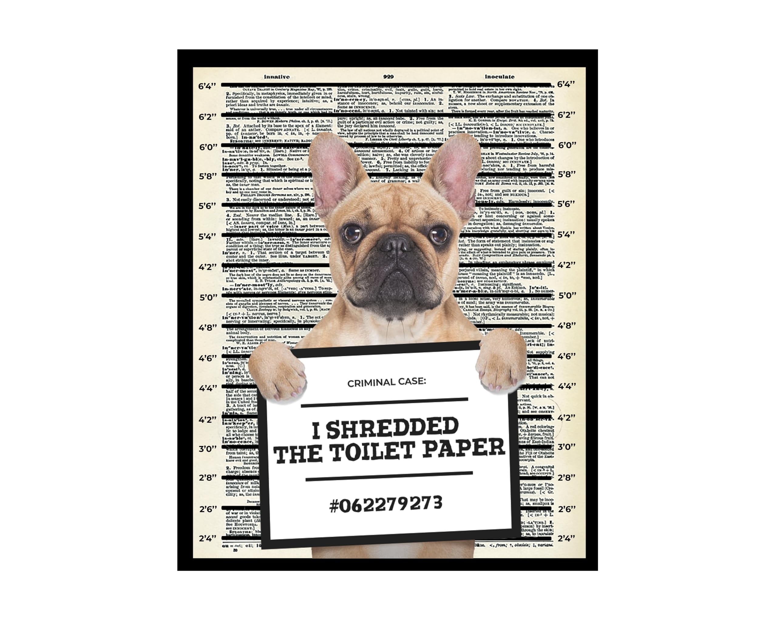 Poster Master Dictionary Art Poster - I Shredded the Toilet Paper Print ...