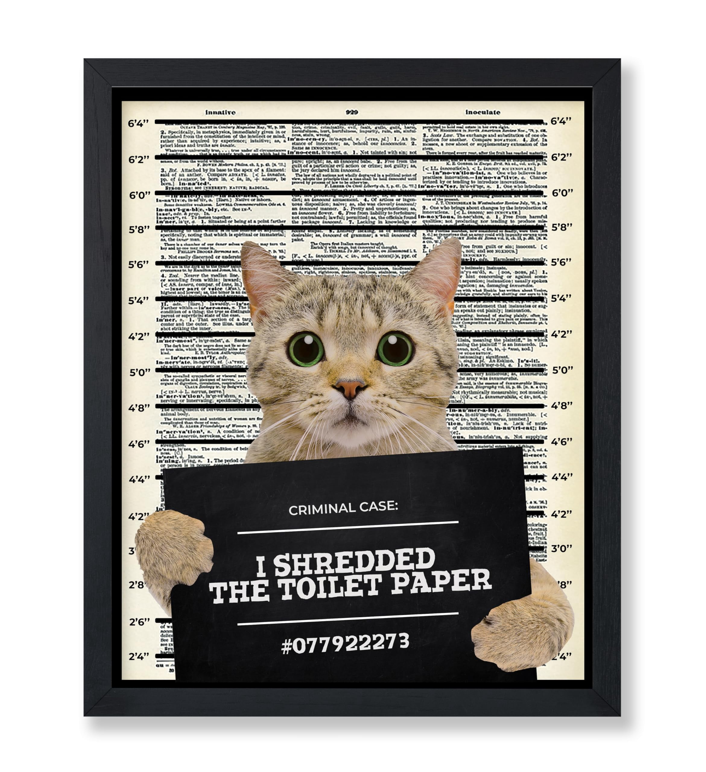 Poster Master Dictionary Art Poster - I Shredded the Toilet Paper Print ...