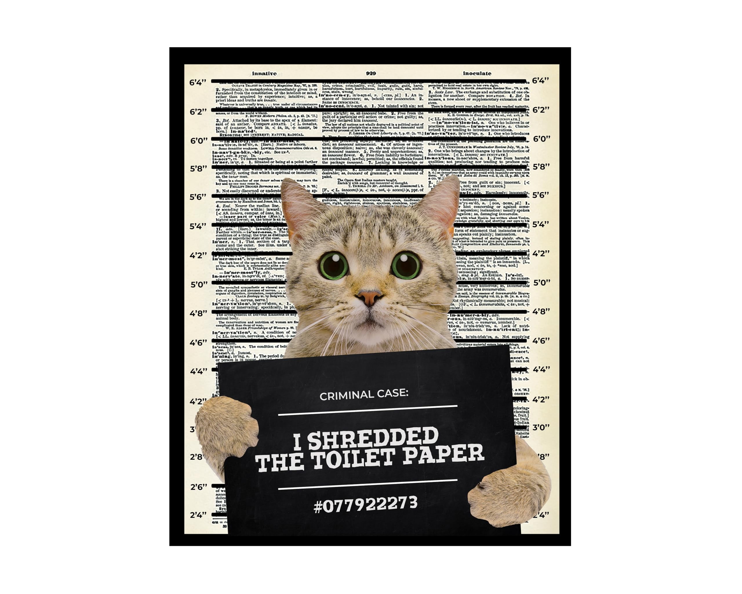 Poster Master Dictionary Art Poster - I Shredded the Toilet Paper Print ...