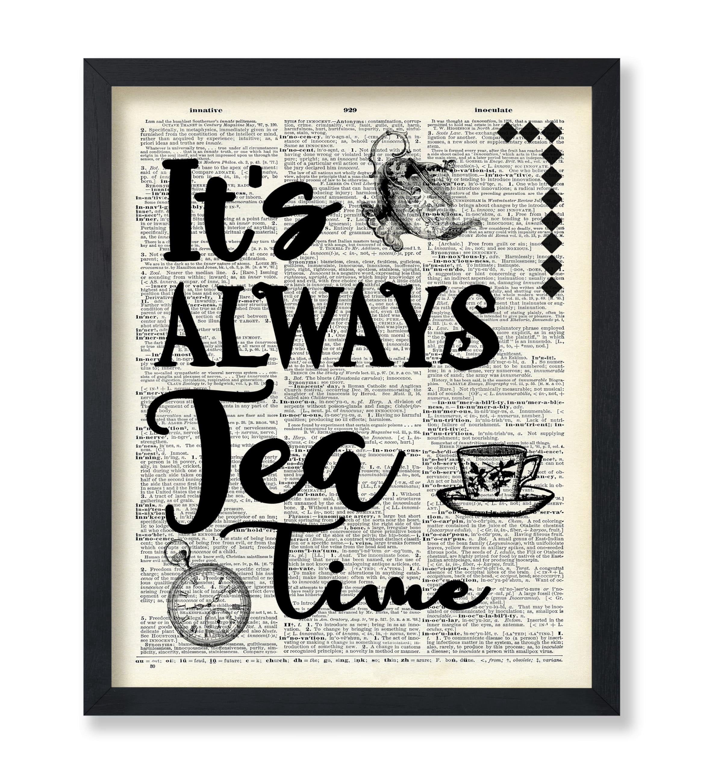 Poster Master Dictionary Art Poster - It's Always Tea Time Print ...