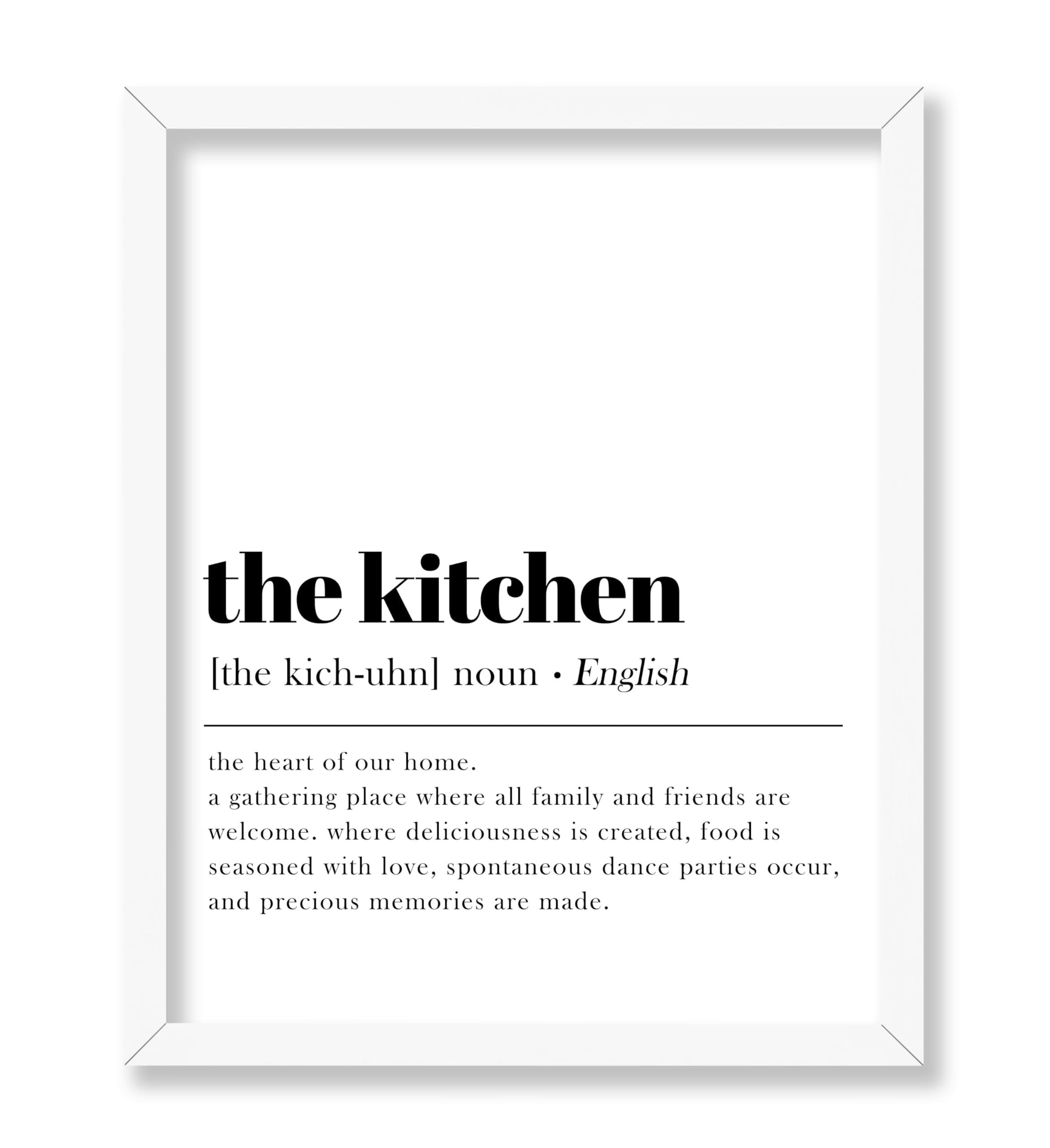 Poster Master Dictionary Art Poster - Kitchen Definition, Heart Of Home ...