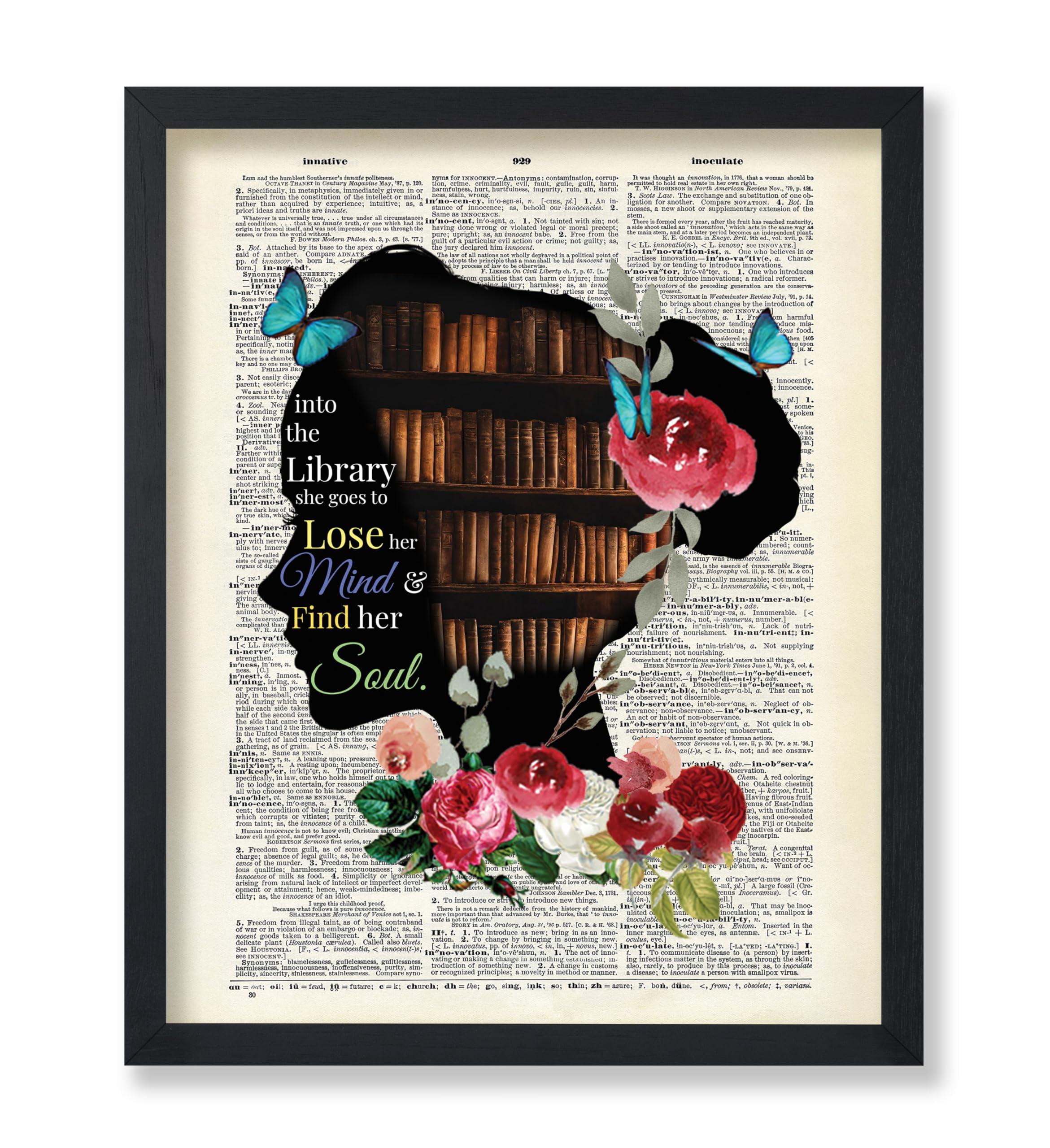 Poster Master Dictionary Art Poster - Lose Her Mind Find Her Soul Print ...