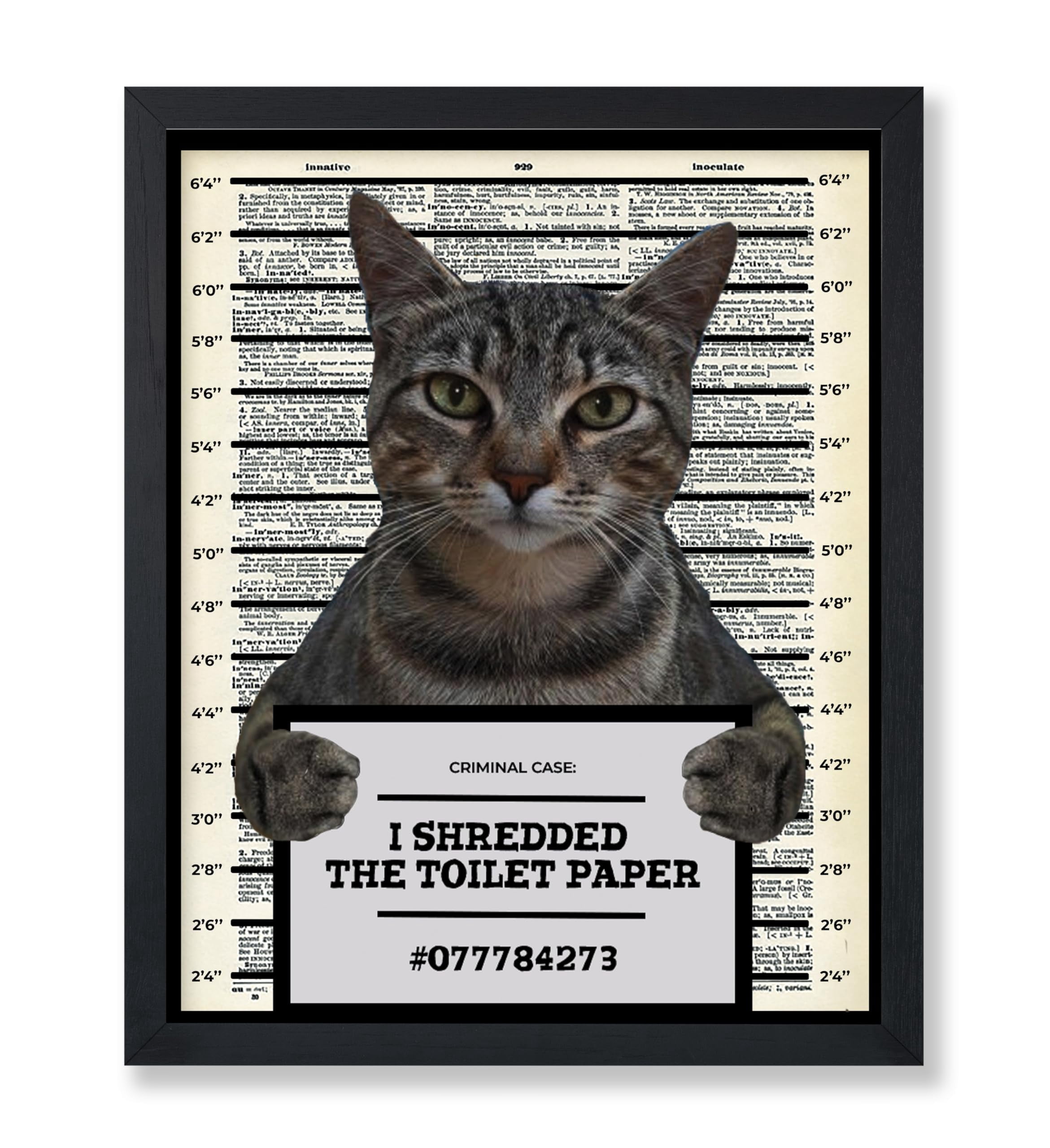 Poster Master Dictionary Art Poster - I Shredded the Toilet Paper Print ...
