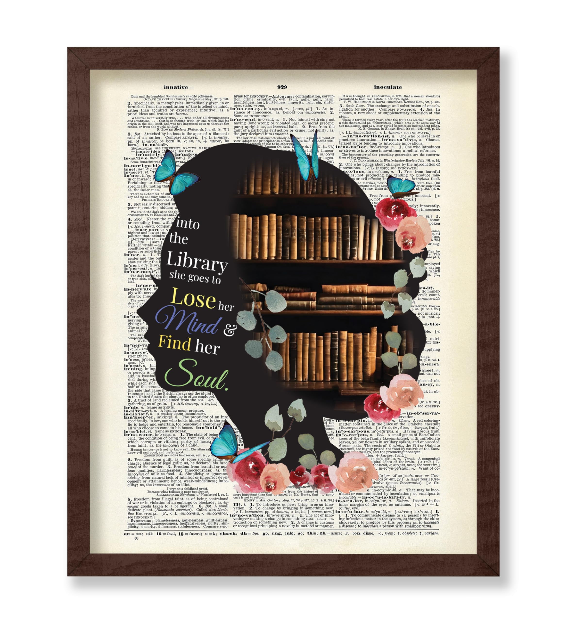 Poster Master Dictionary Art Poster - Lose Her Mind Find Her Soul Print ...