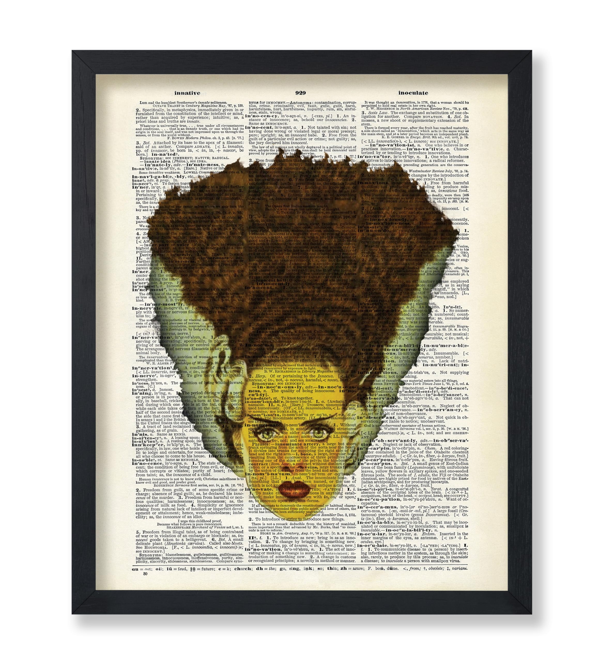 Poster Master Dictionary Art Poster - Retro Bride of Frankenstein Print ...