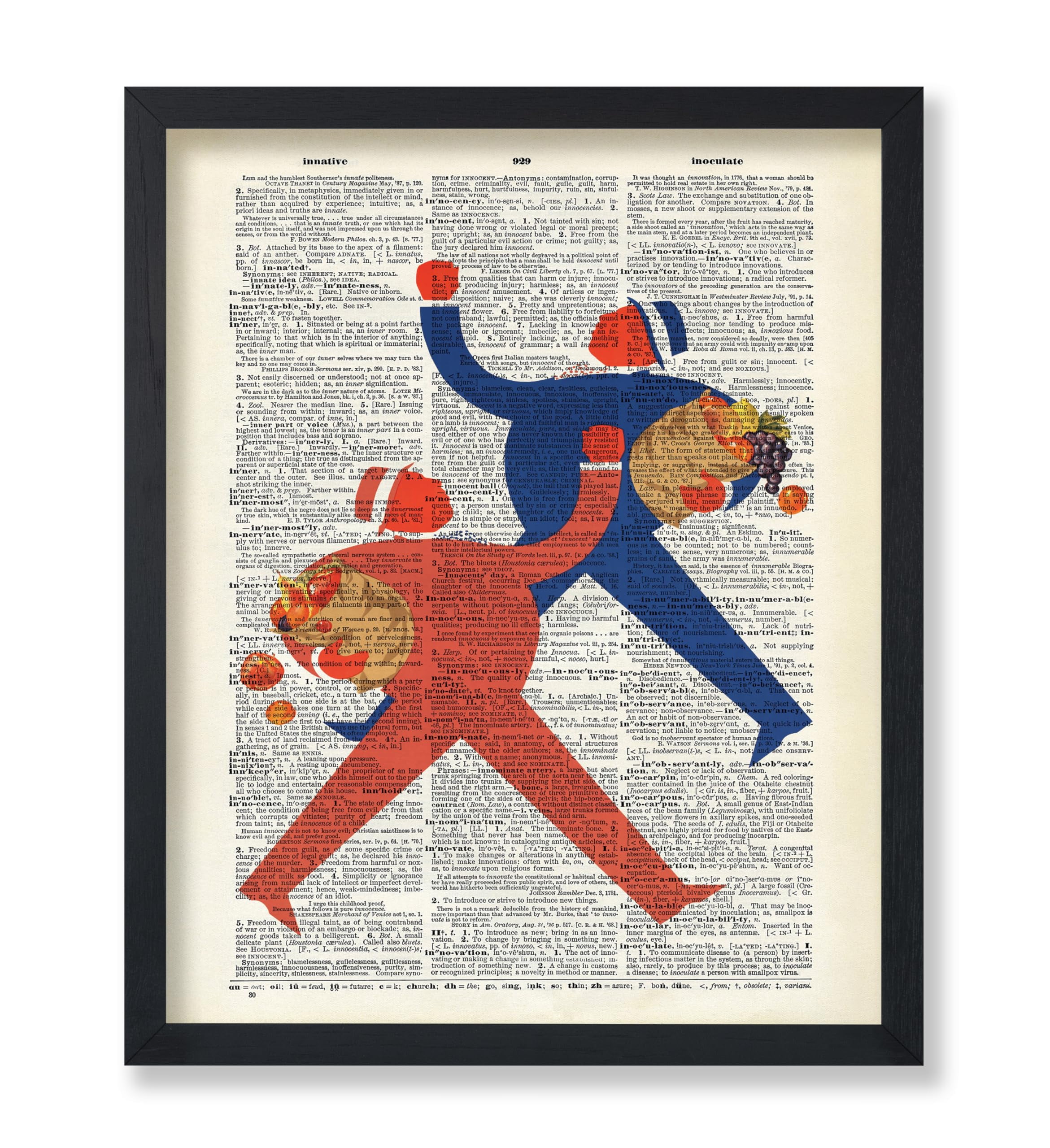 Poster Master Dictionary Art Poster - Retro Eat More Fruit Print - Food ...