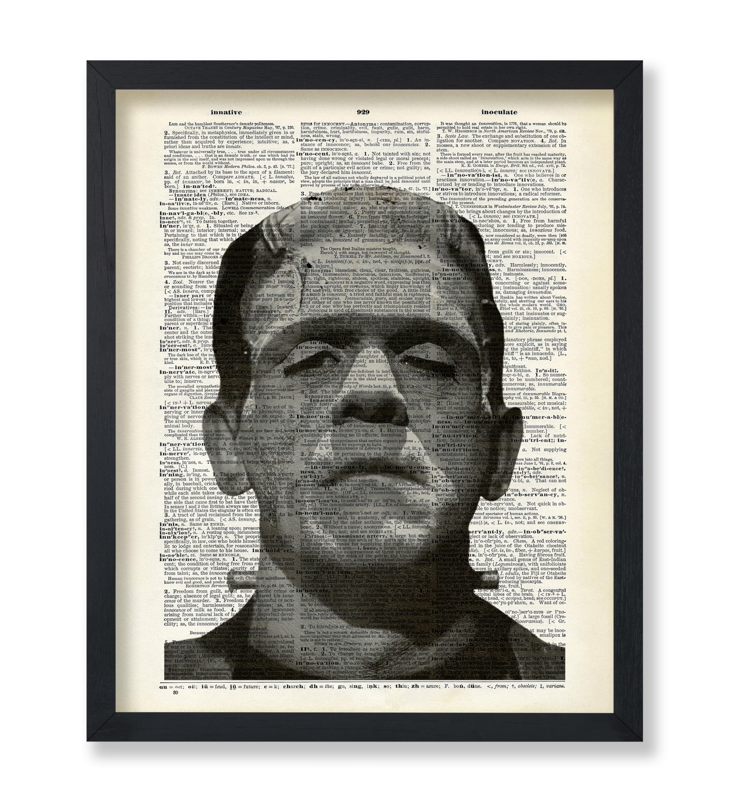 Poster Master Dictionary Art Poster - Retro Frankenstein Monster Print ...