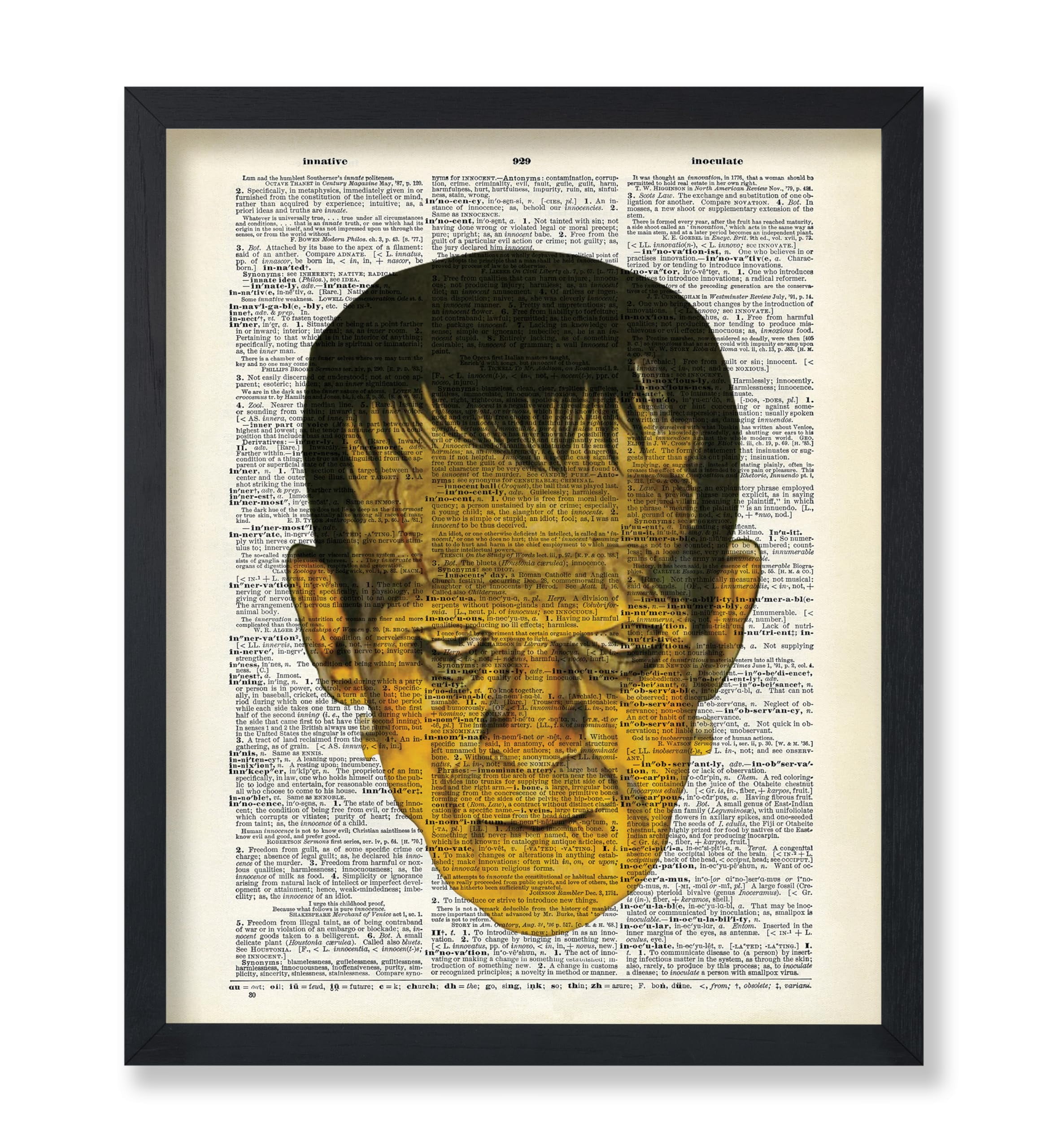 Poster Master Dictionary Art Poster - Retro Frankenstein Print ...