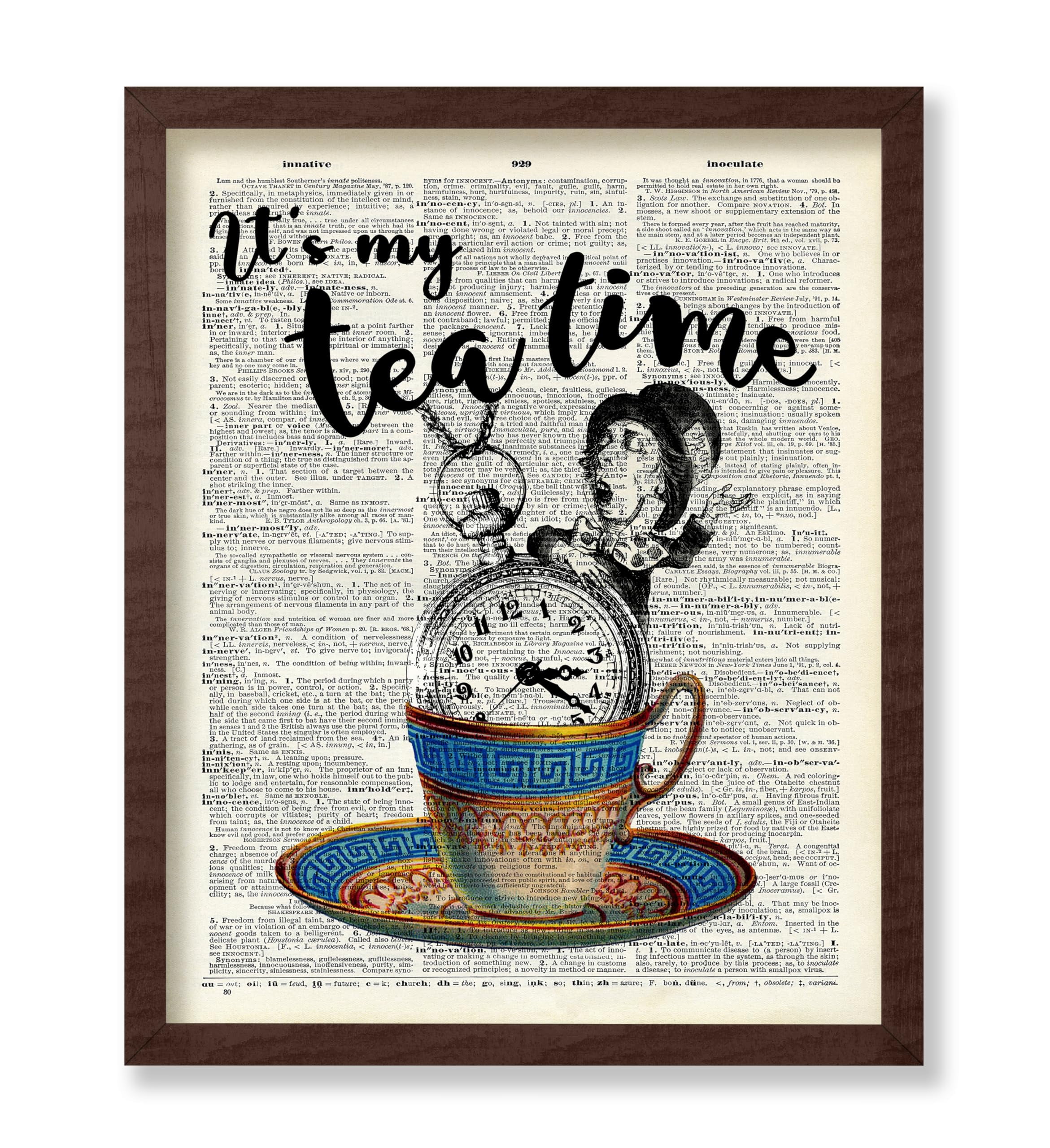 Poster Master Dictionary Art Poster - Tea Time Print - Mad Hatter Art ...
