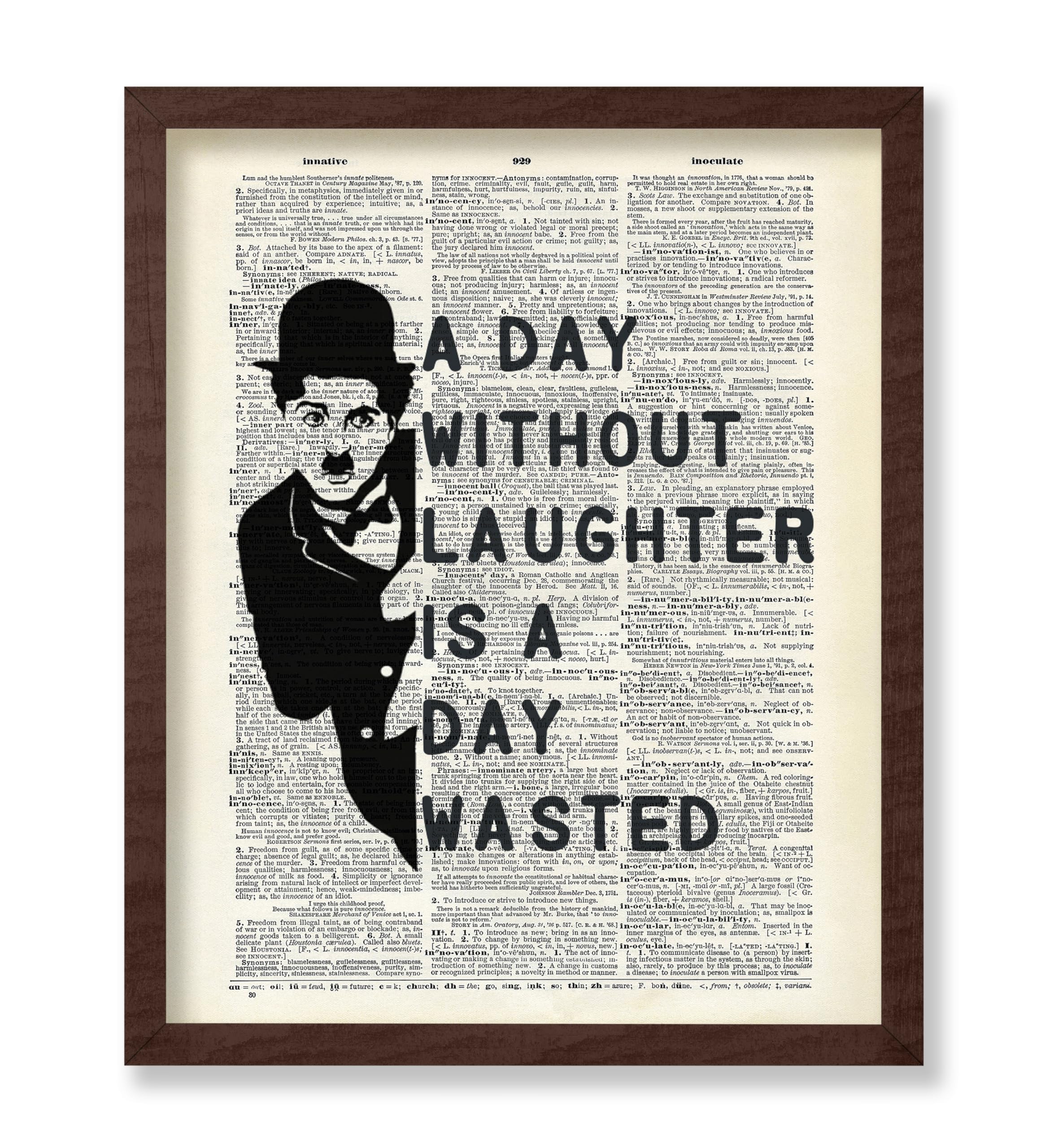 Poster Master Dictionary Art Poster - Retro A Day Without Laughter ...