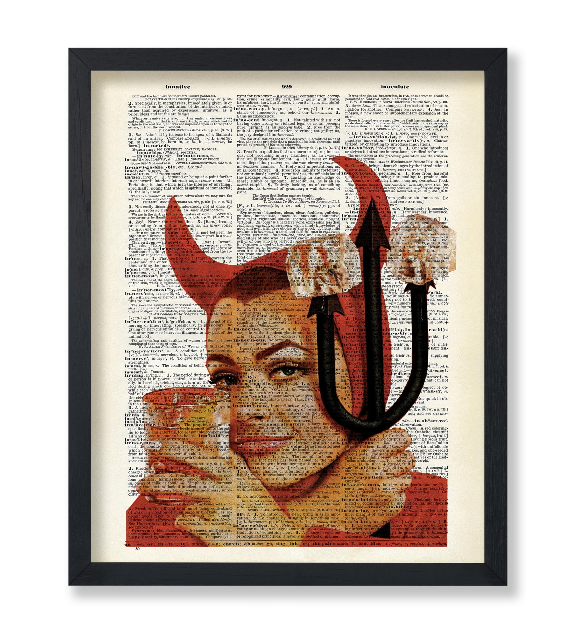 Poster Master Dictionary Art Poster - Retro Devil Woman Print - Vodka ...