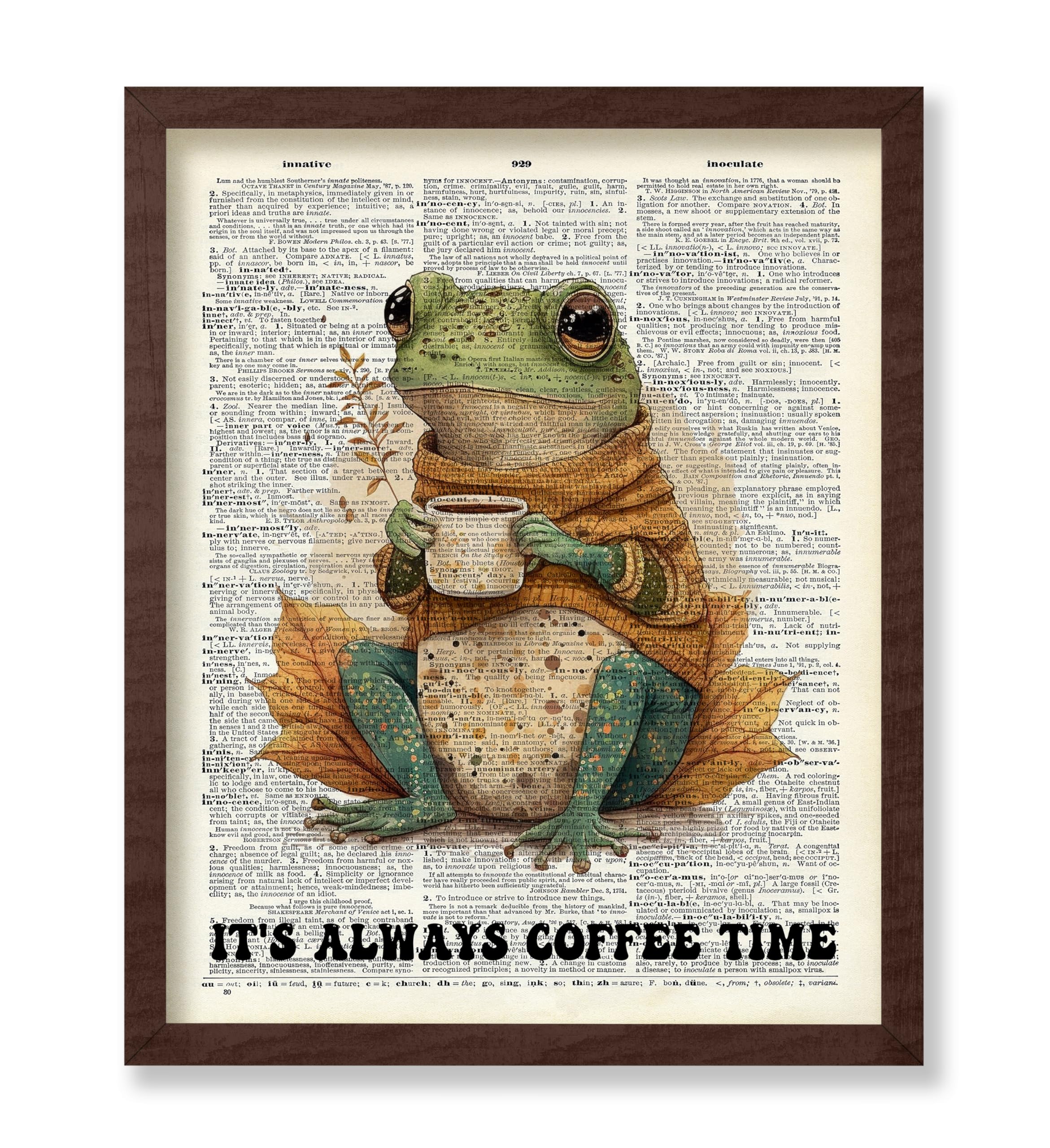 Poster Master Dictionary Art Poster - Retro It's Always Coffee Time ...
