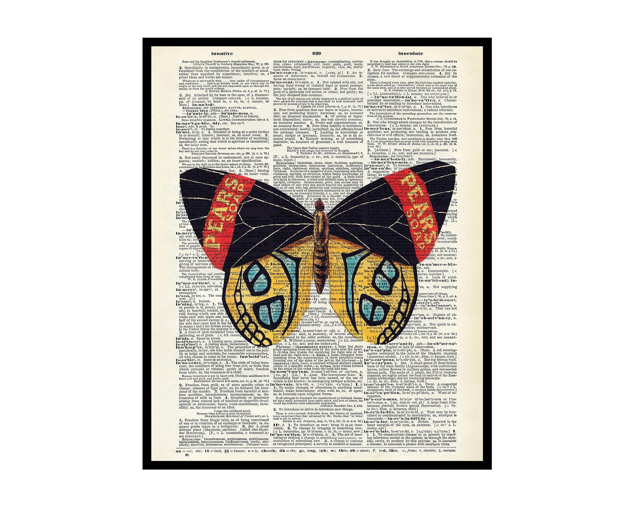 Poster Master Dictionary Art Poster - Retro Pears Soap Print - Butterfly Art - Advertising Art ...