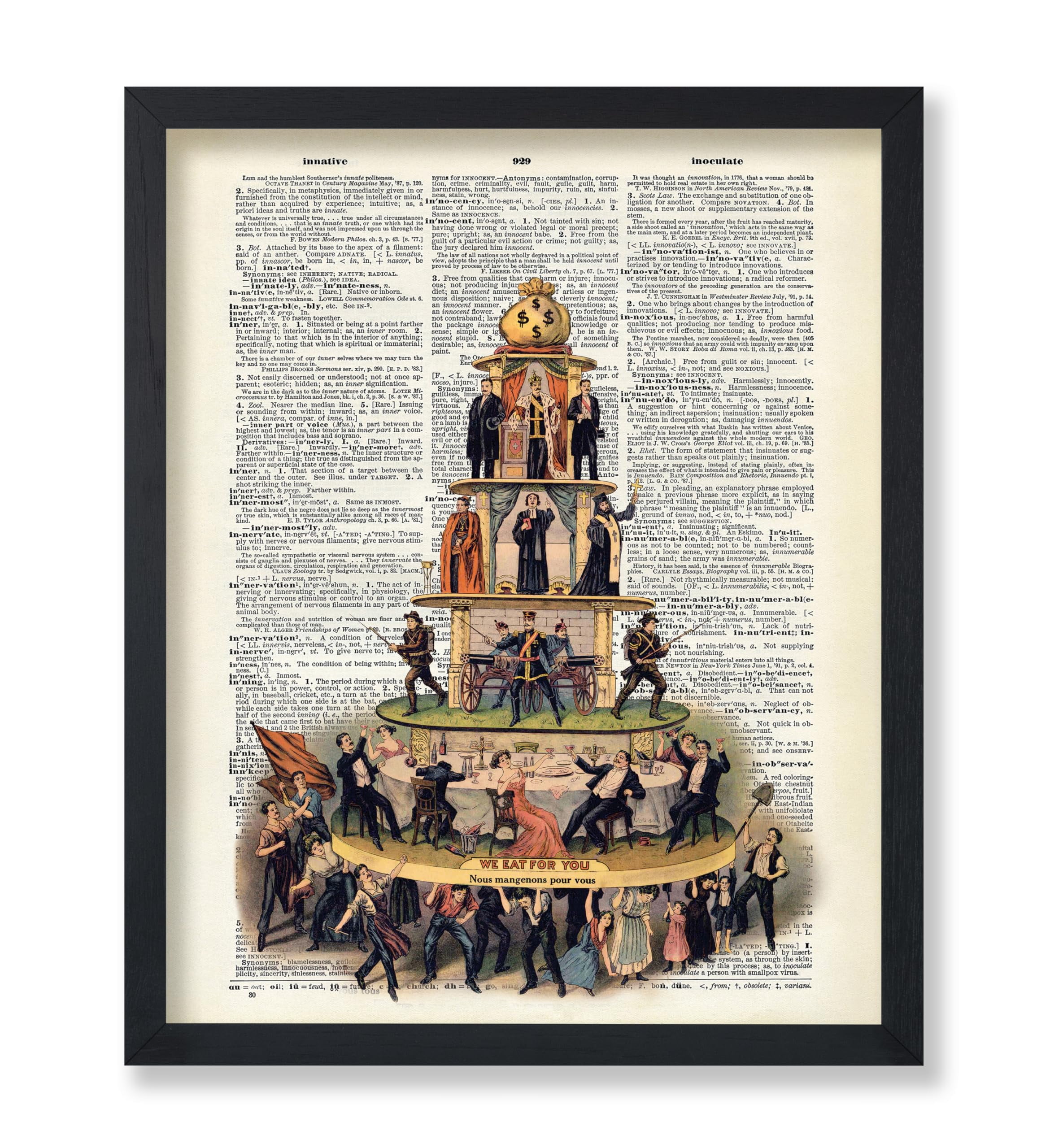 Poster Master Dictionary Art Poster - Retro Pyramid of Capitalist ...