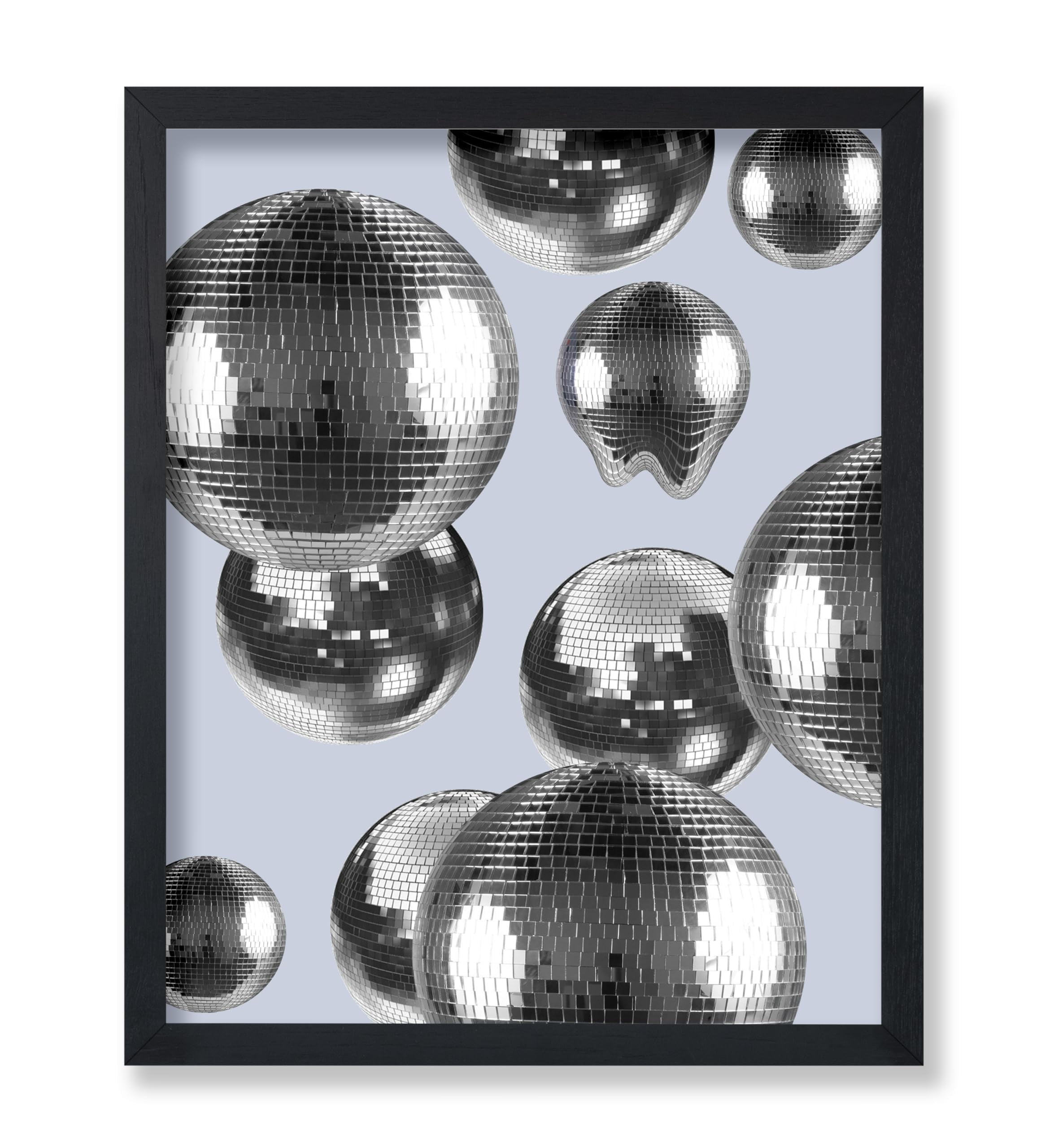 Poster Master Disco Ball Poster - Retro Silver Disco Balls Print ...