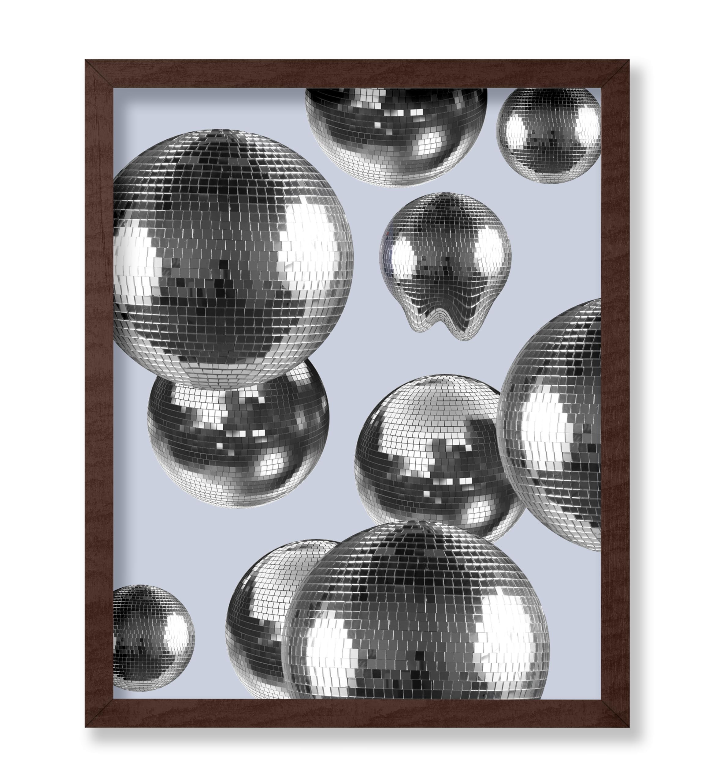 Poster Master Disco Ball Poster - Retro Silver Disco Balls Print ...