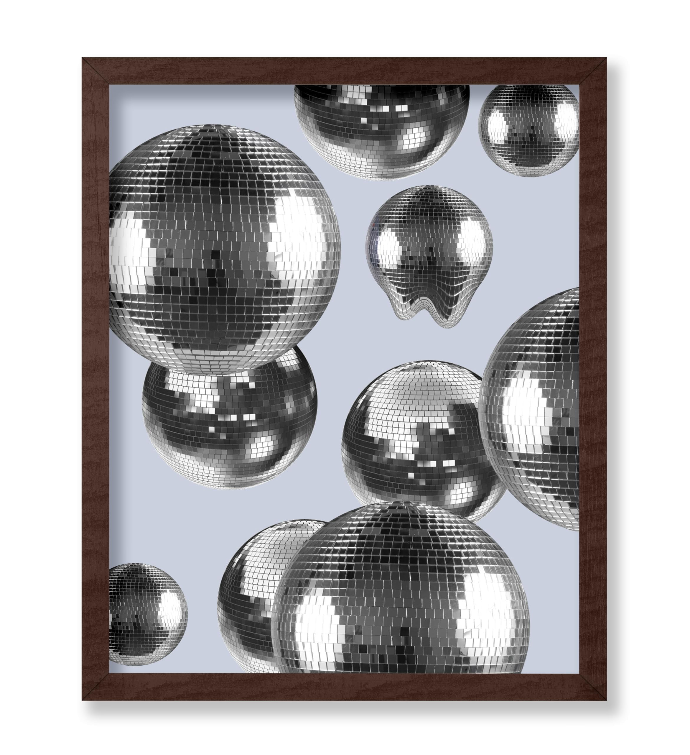 Poster Master Disco Ball Poster - Retro Silver Disco Balls Print ...