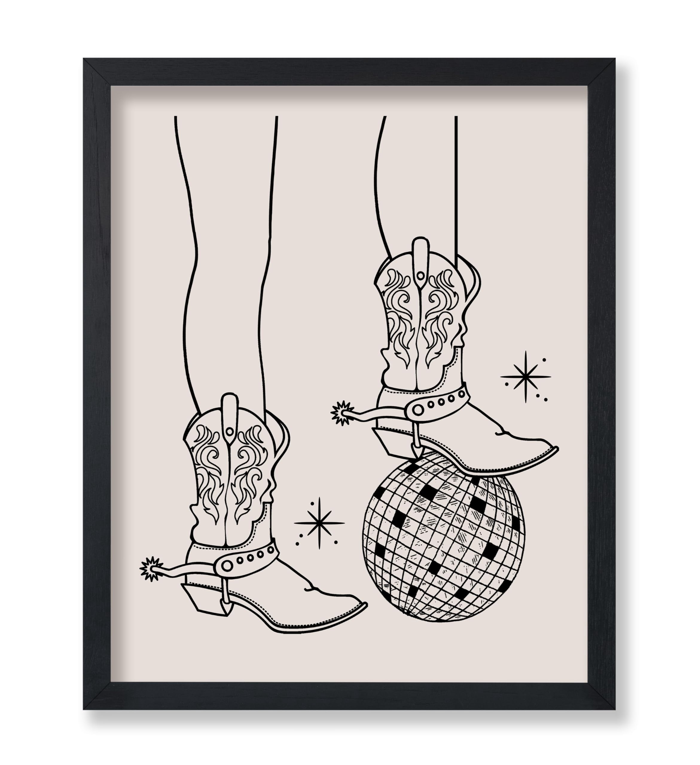 Poster Master Disco Darlin Poster - Retro Cowgirl Print - Western Art ...