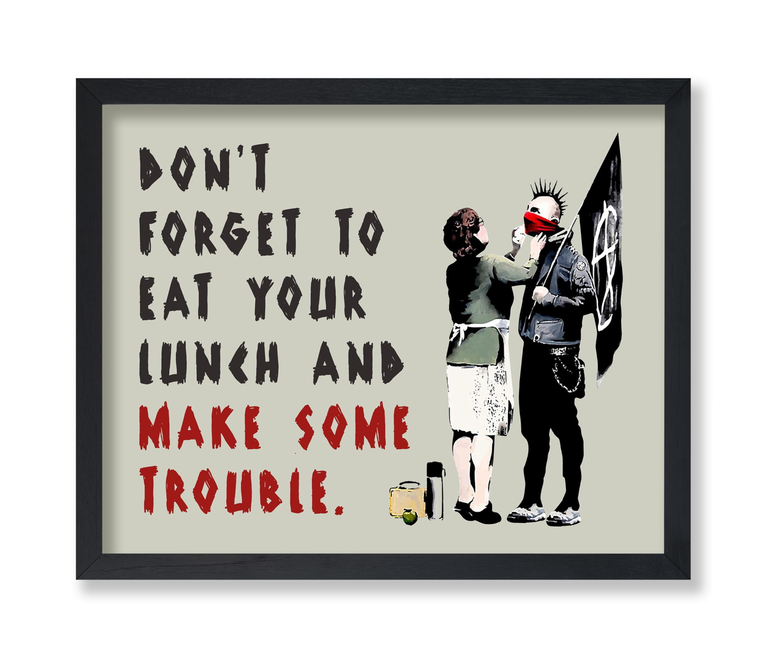 Poster Master Don't Forget To Eat Your Lunch Poster - Make Some Trouble ...